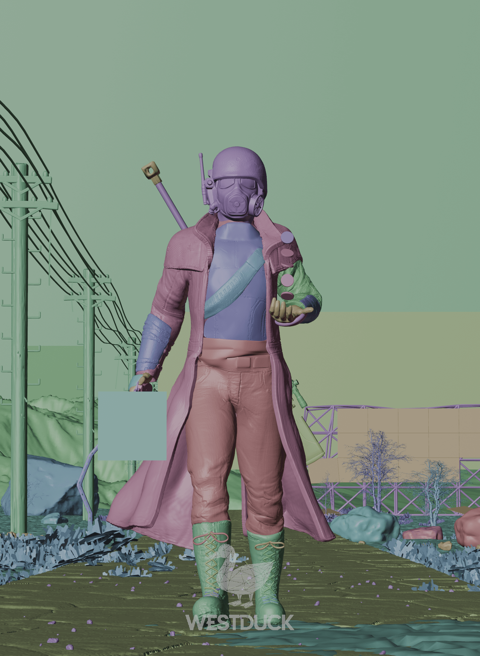 Fallout New Vegas Poster 3D Render, Digital Art by WestDuck