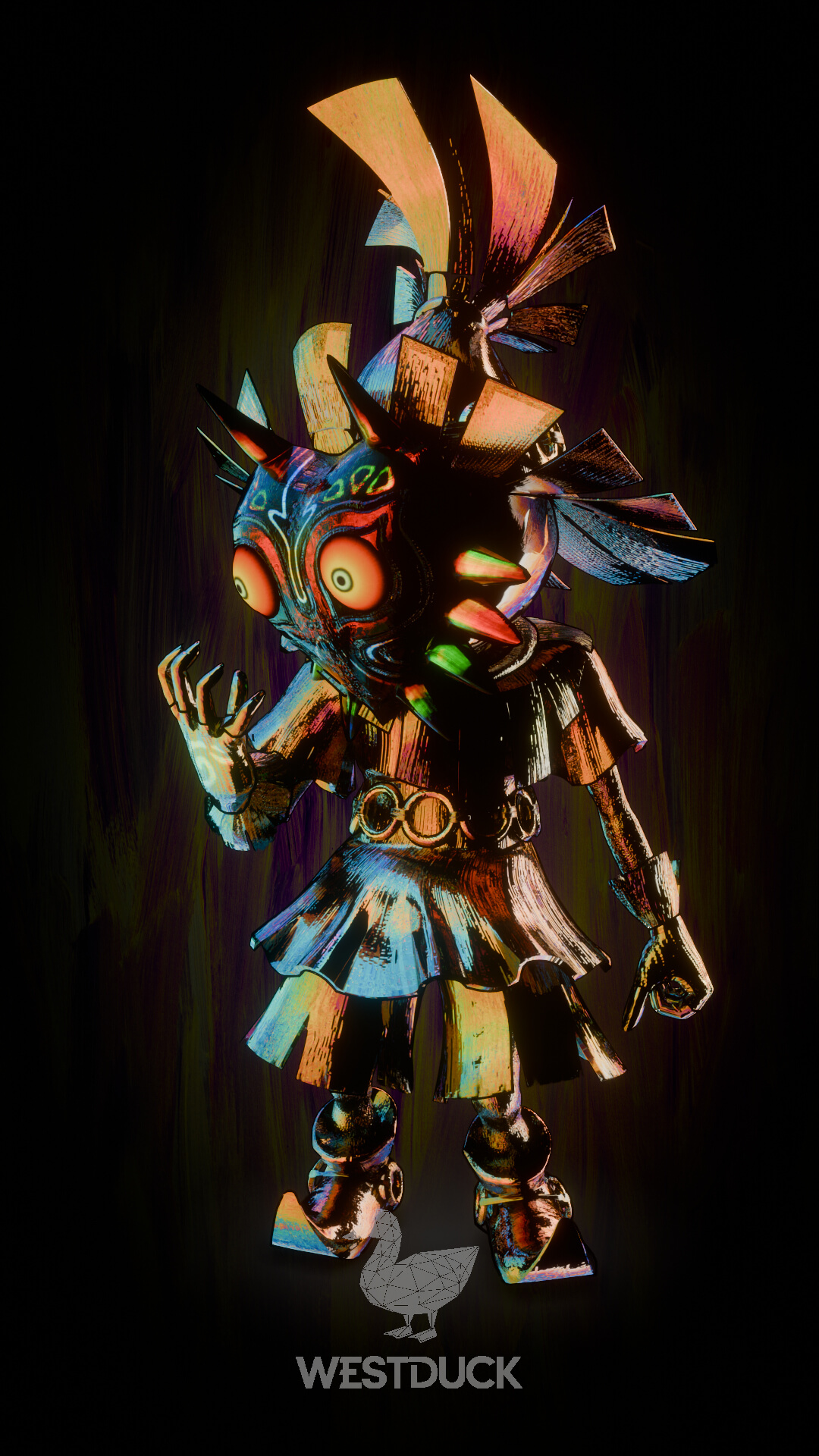 Skull Kid - Zelda Majora's Mask 3D Render by WestDuck