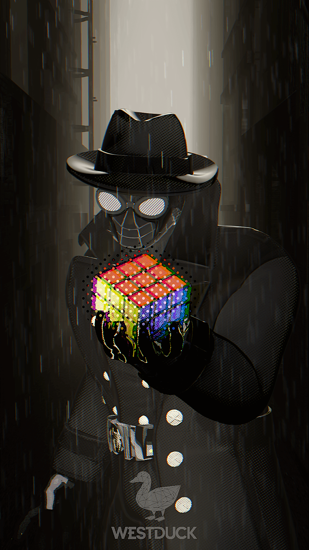 Spider Man Noir Fanart 3d Render Digital Art By Westduck