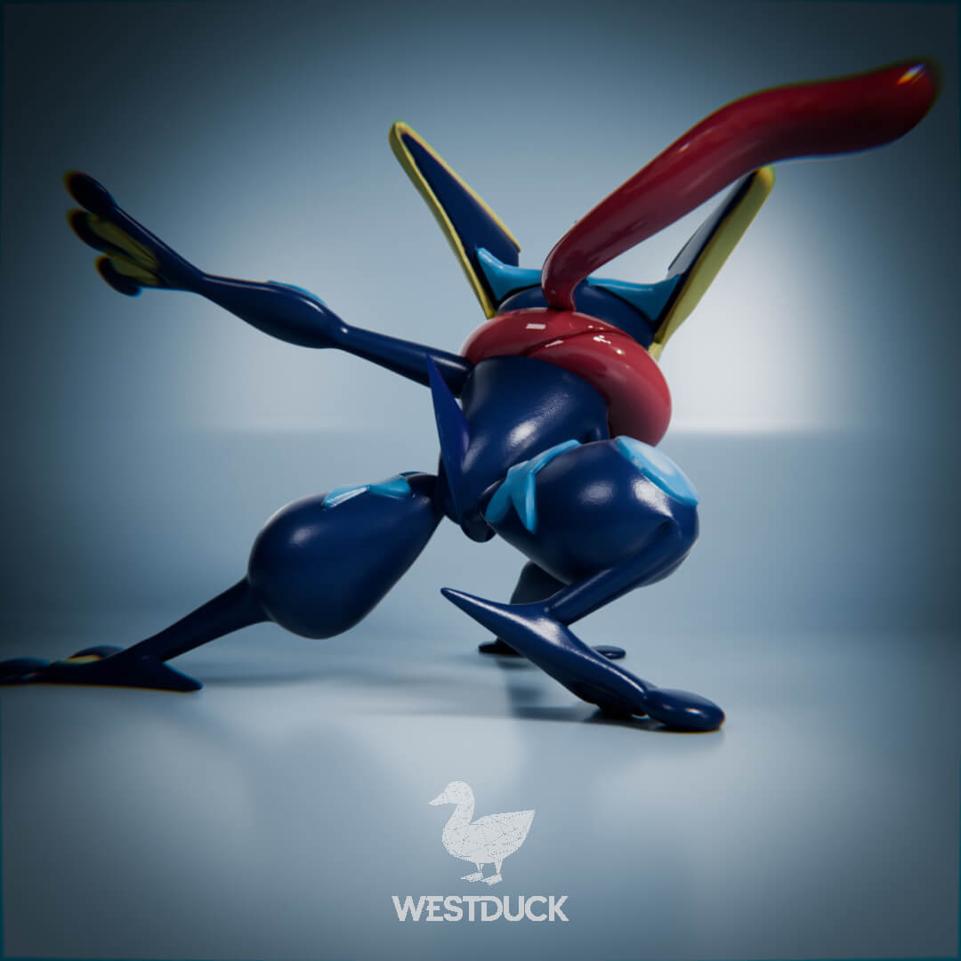 Greninja - Pokemon Free 3D Model by WestDuck