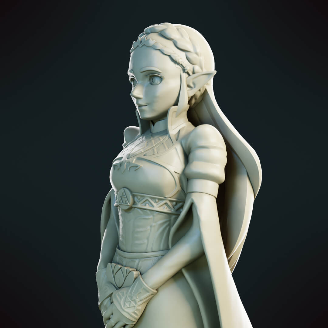 Princess Zelda - Breath of The Wild 3D Model by WestDuck