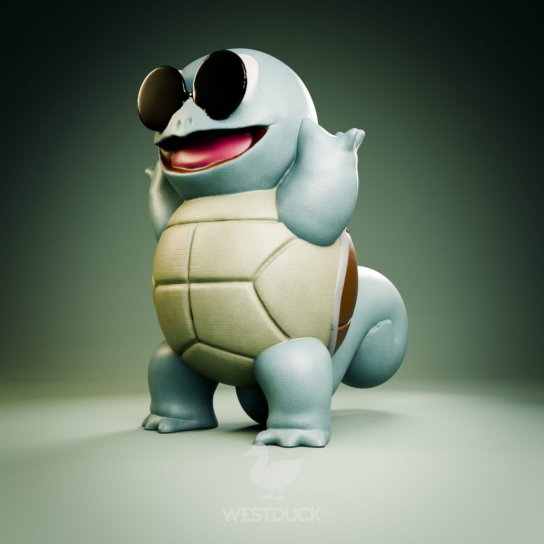 Squirtle Squad 2- Pokemon Anime Free 3D Model by WestDuck