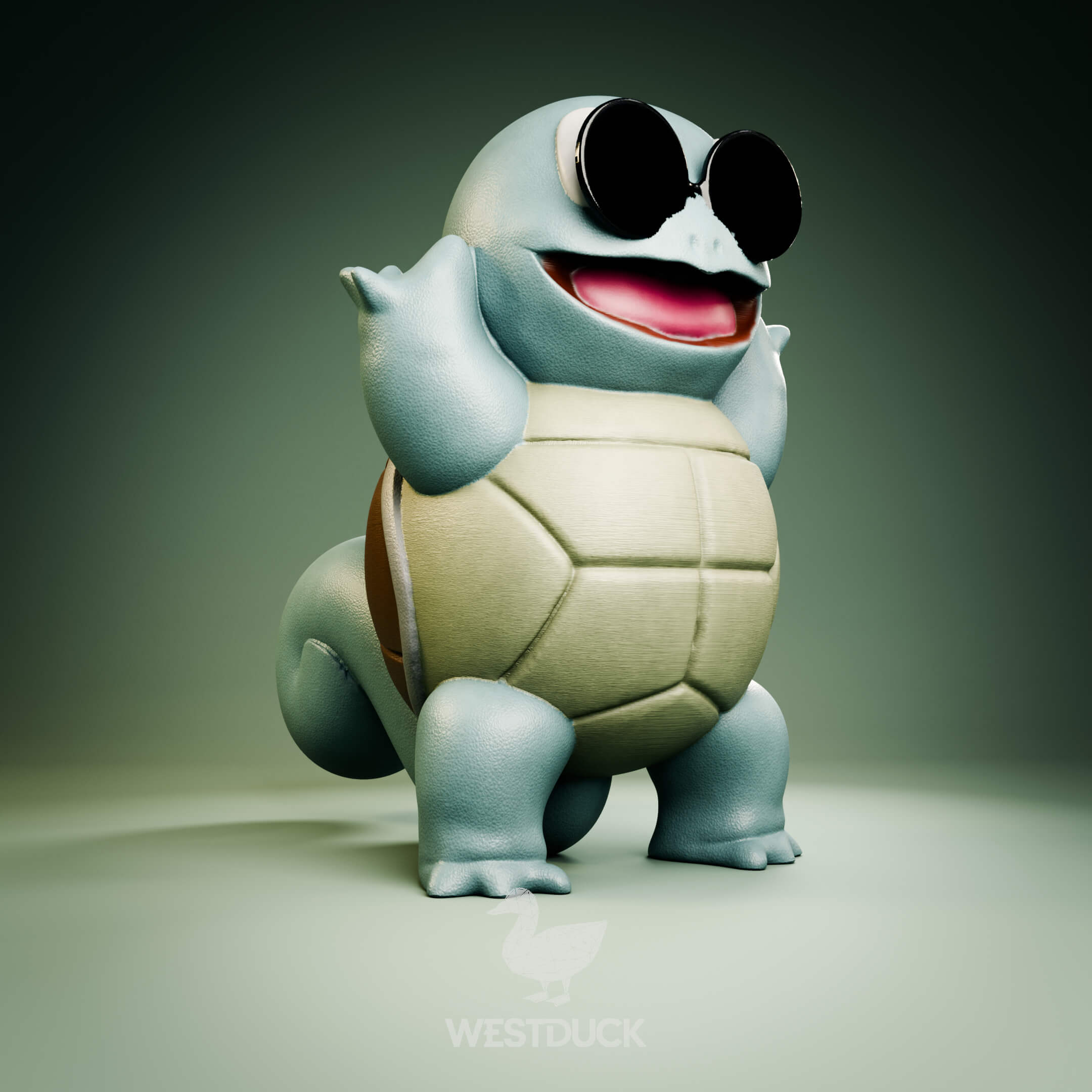 Squirtle Squad 2- Pokemon Anime Free 3D Model by WestDuck