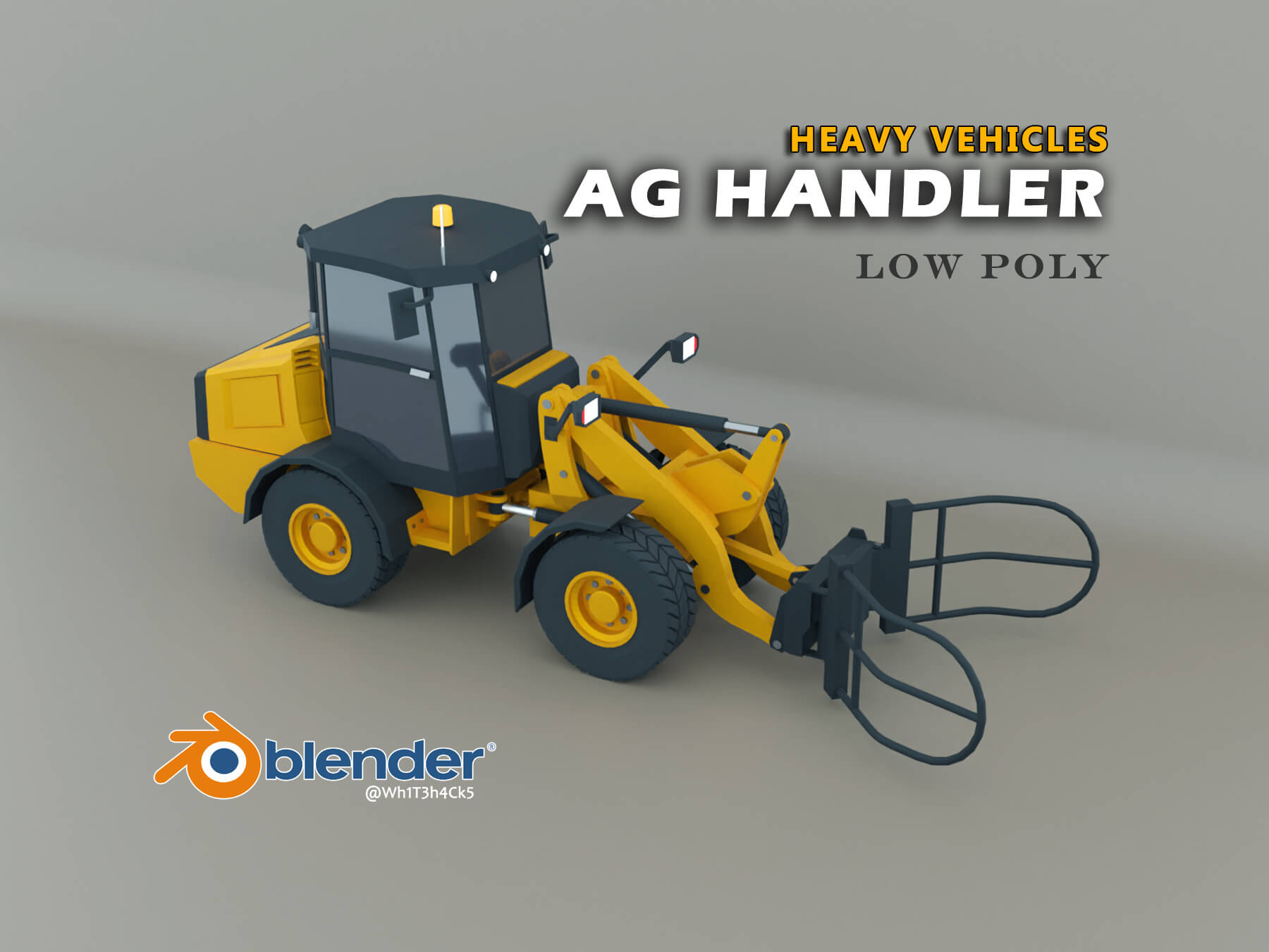AG Handler - Heavy Vehicle Low-Poly 3D Model by Wh1T3h4Ck5