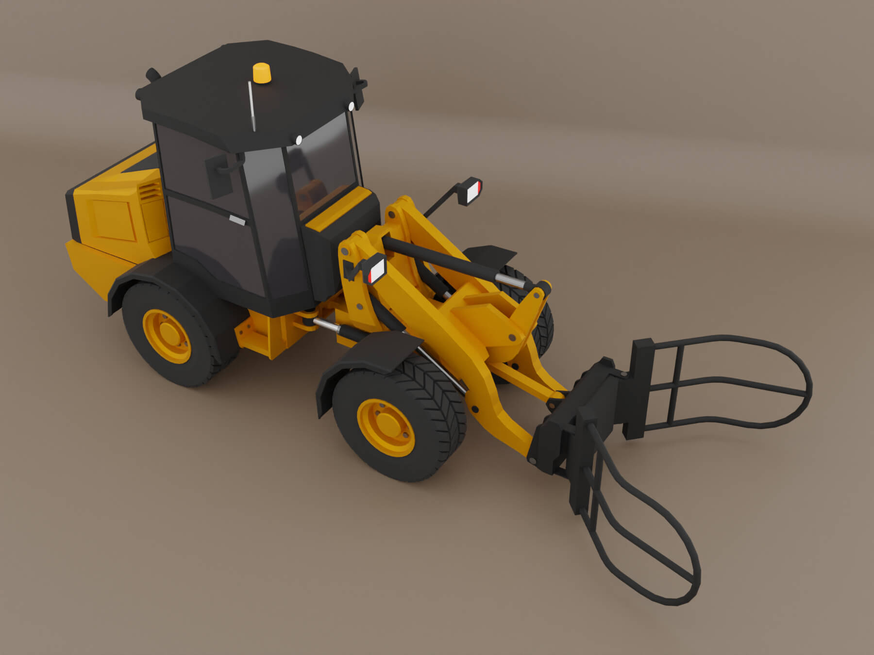 AG Handler - Heavy Vehicle Low-Poly 3D Model by Wh1T3h4Ck5