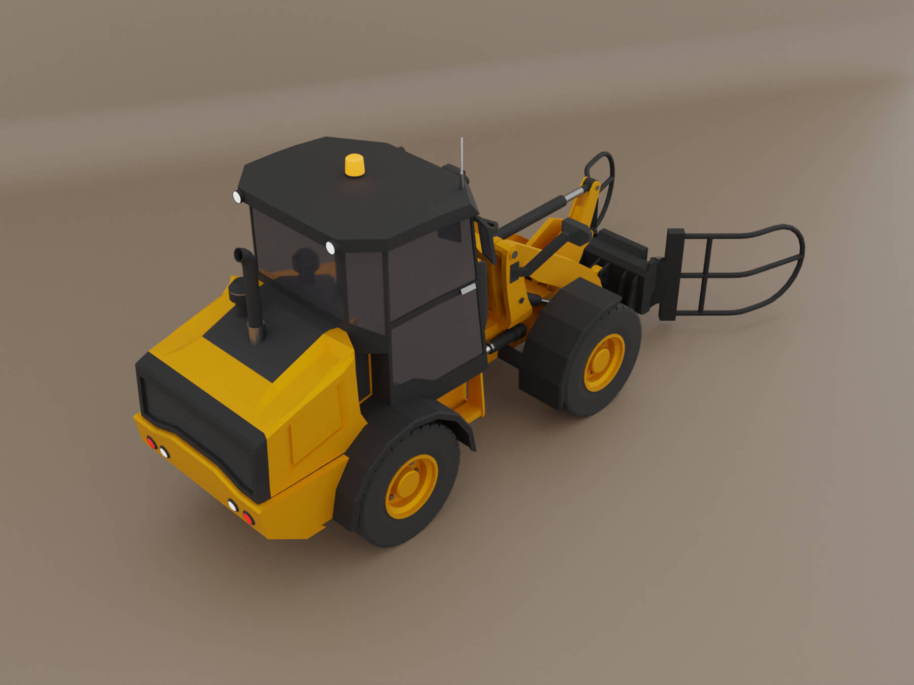 AG Handler - Heavy Vehicle Low-Poly 3D Model by Wh1T3h4Ck5
