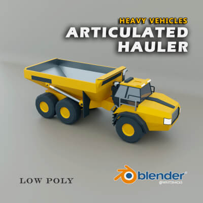 Articulated Hauler - Heavy Vehicle Low-Poly 3D Model by Wh1T3h4Ck5
