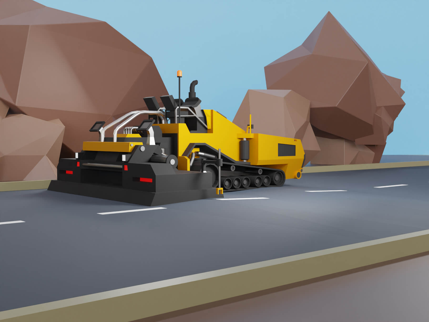 Heavy Machinery Low-Poly Pack 2 by Wh1T3h4Ck5