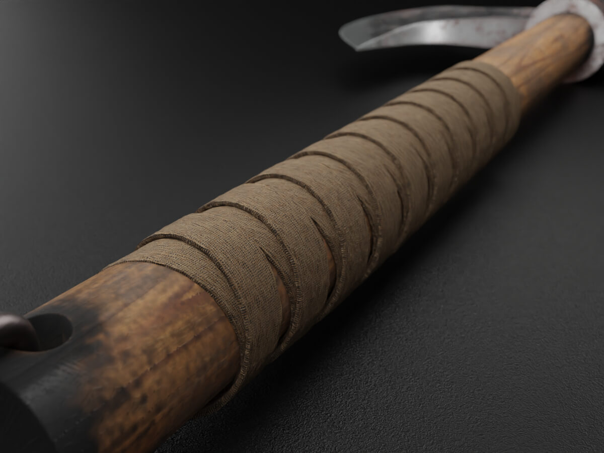 Rusty Battle Axe - 3D Model by Wh1T3h4Ck5