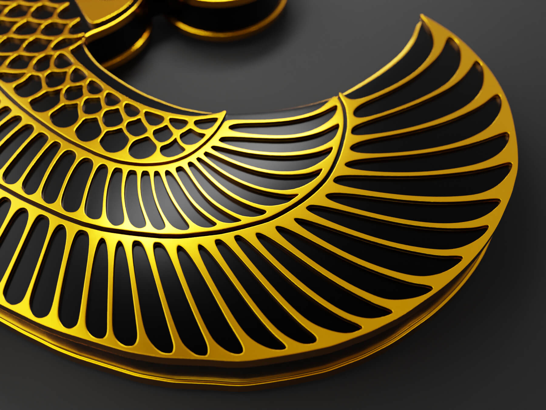 Horus Falcon God Pendant - 3D Model by Wh1T3h4Ck5