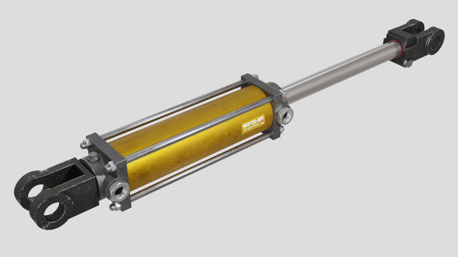 Hydraulic Cylinder - 3D Model by Wh1T3h4Ck5
