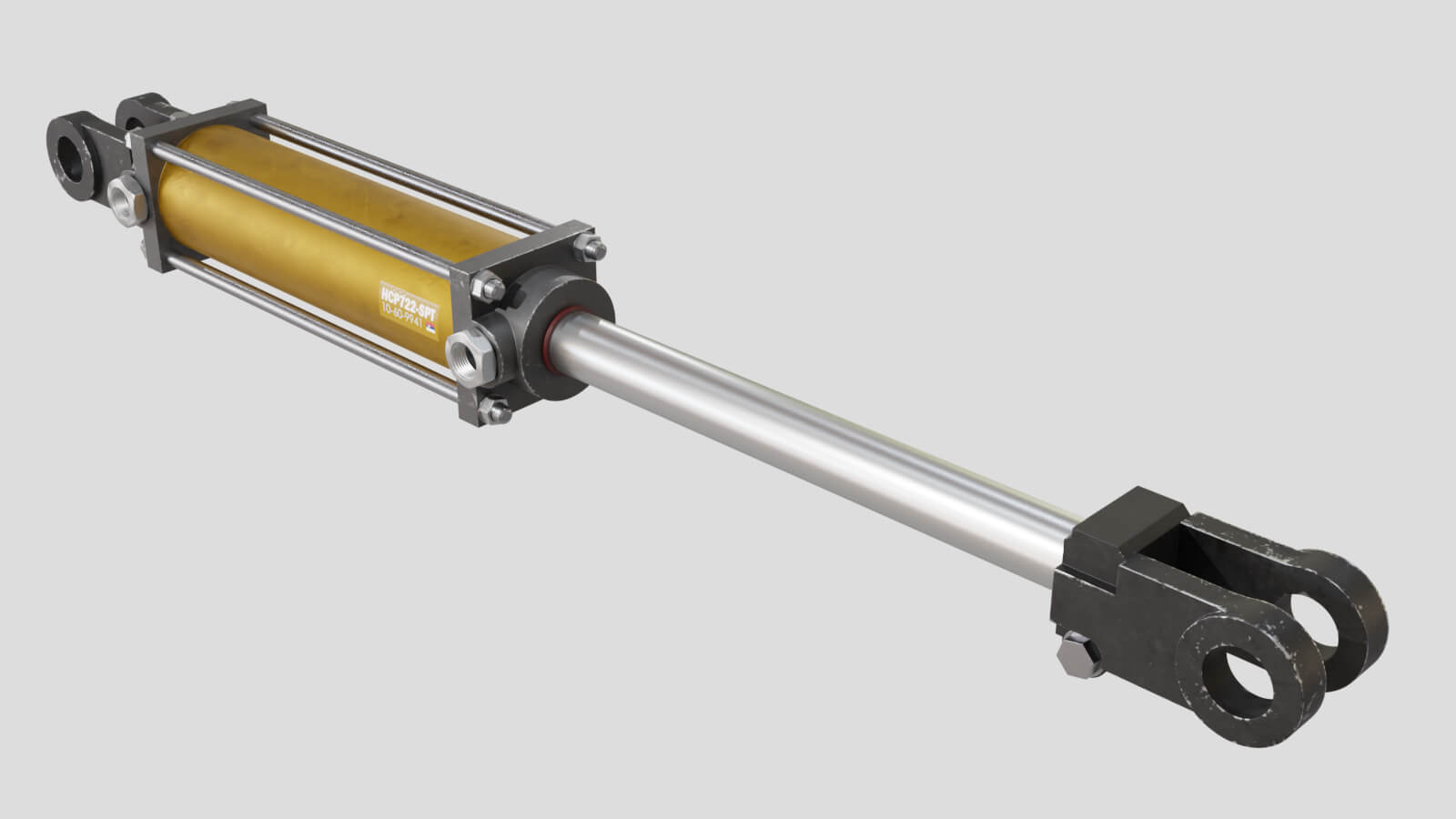 Hydraulic Cylinder - 3D Model by Wh1T3h4Ck5