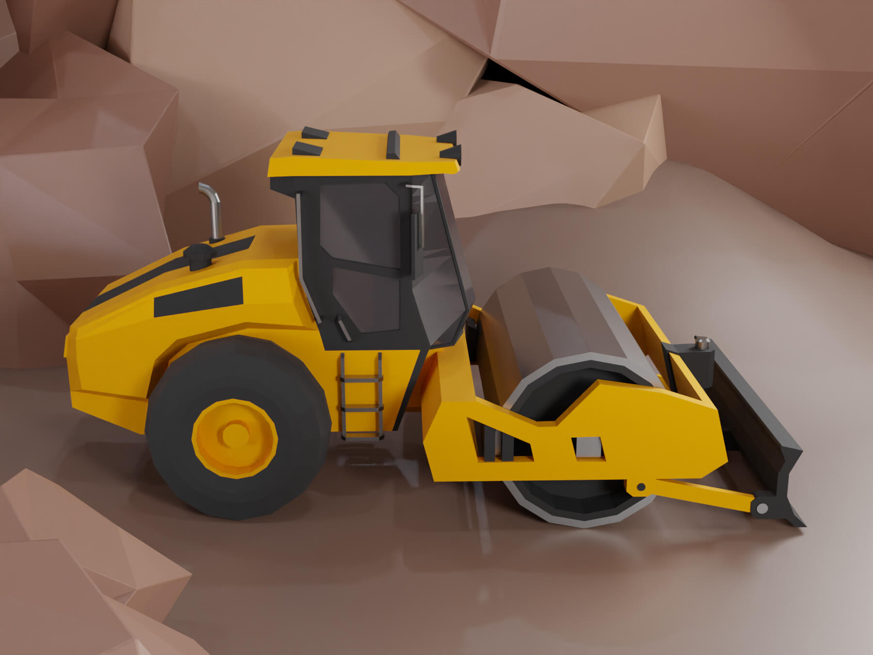 Heavy Machinery Low-Poly Pack 2 by Wh1T3h4Ck5