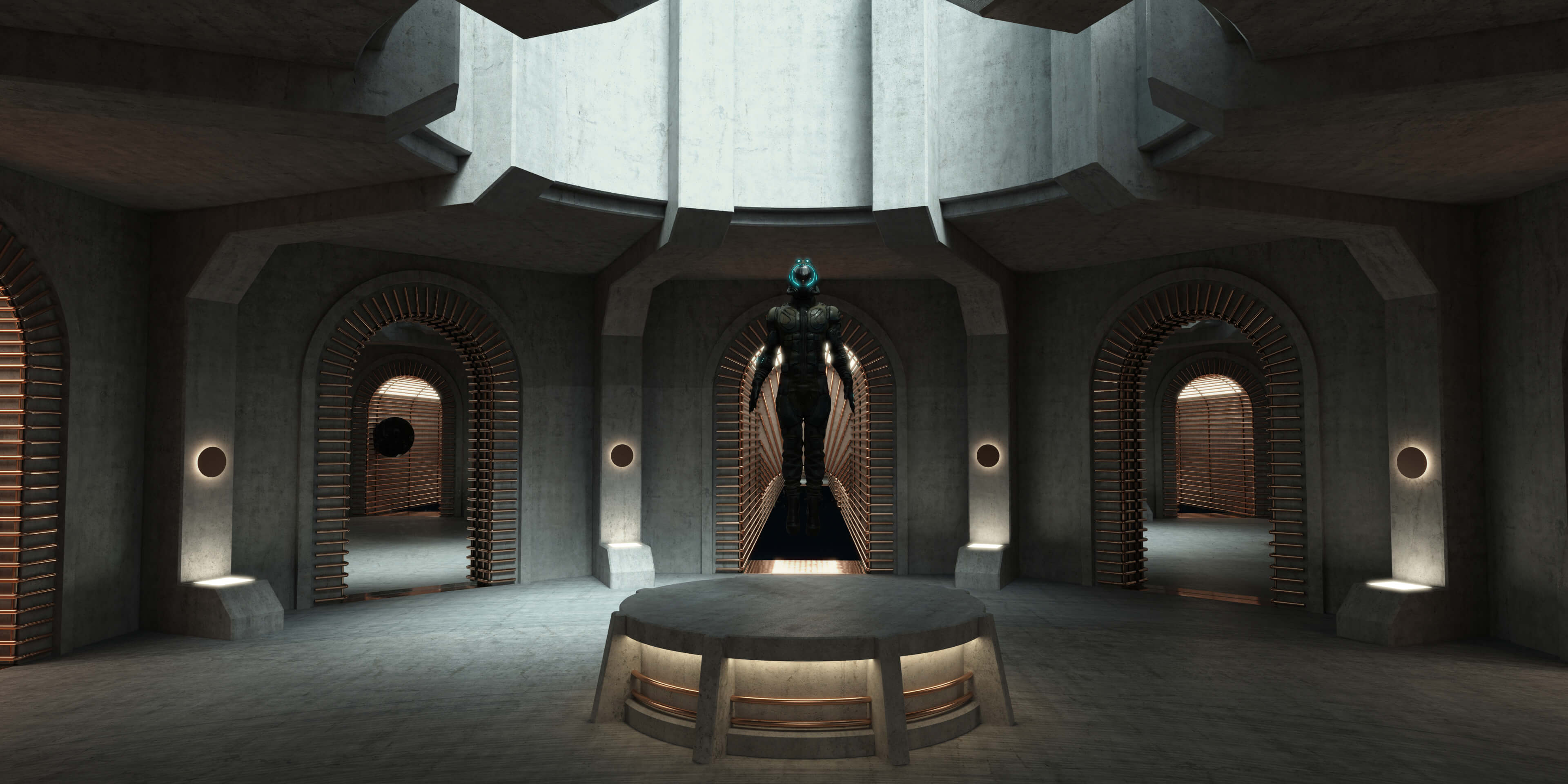 Distant Landscapes - SciFi Illustration examples (Pt 1) 3D Render