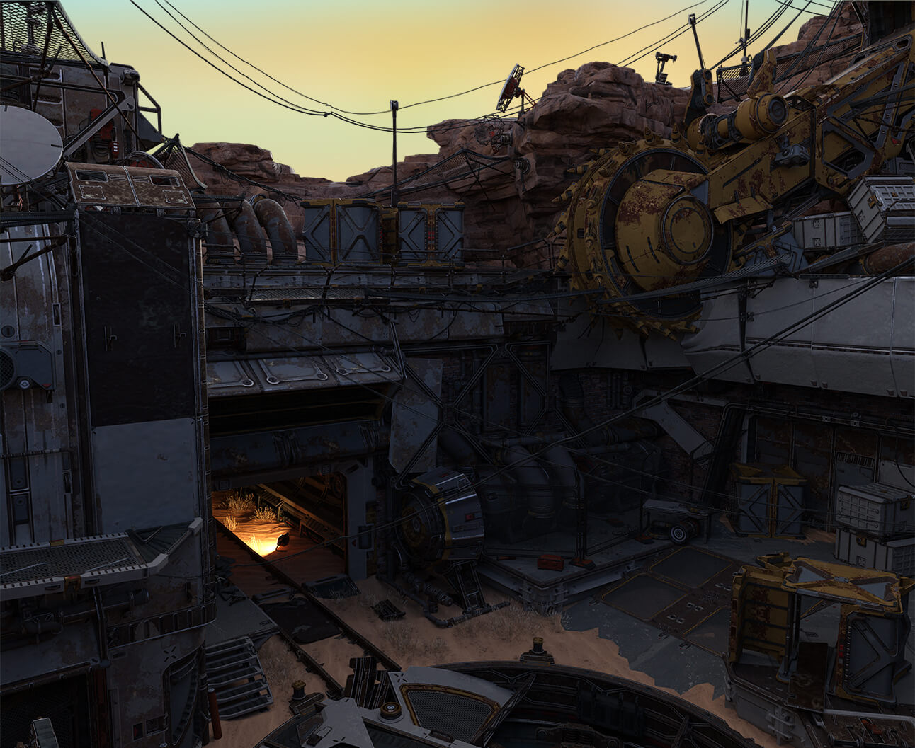 Distant Landscapes - SciFi Illustration examples (Pt 1) 3D Render