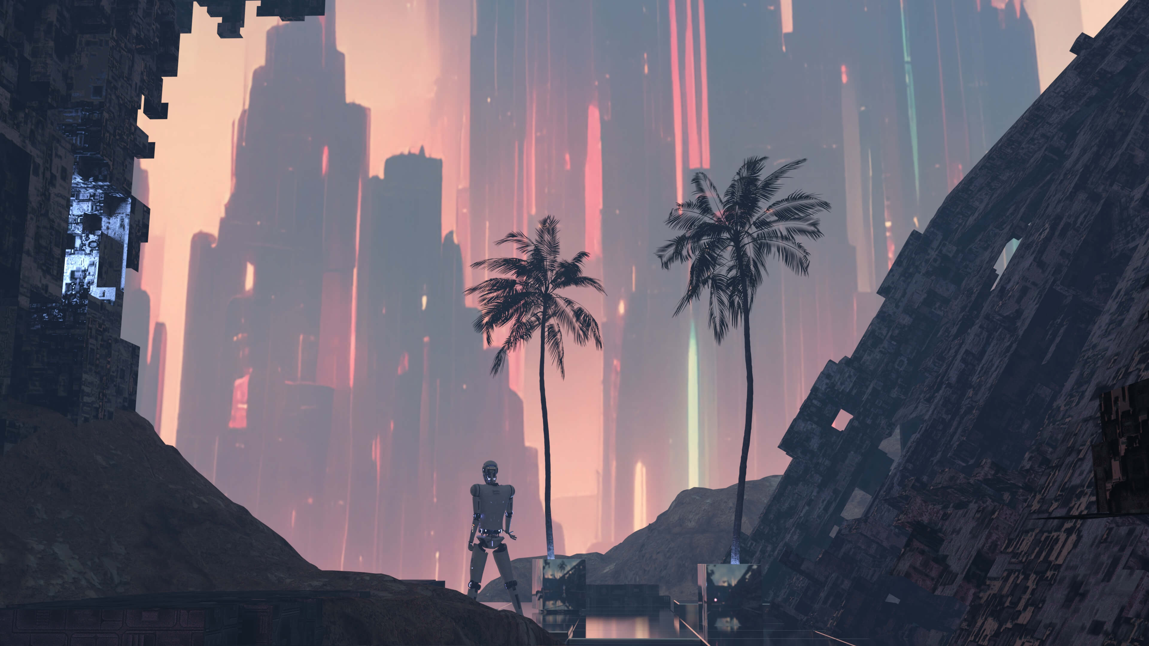 Distant Landscapes - SciFi Illustration examples (Pt 1) 3D Render