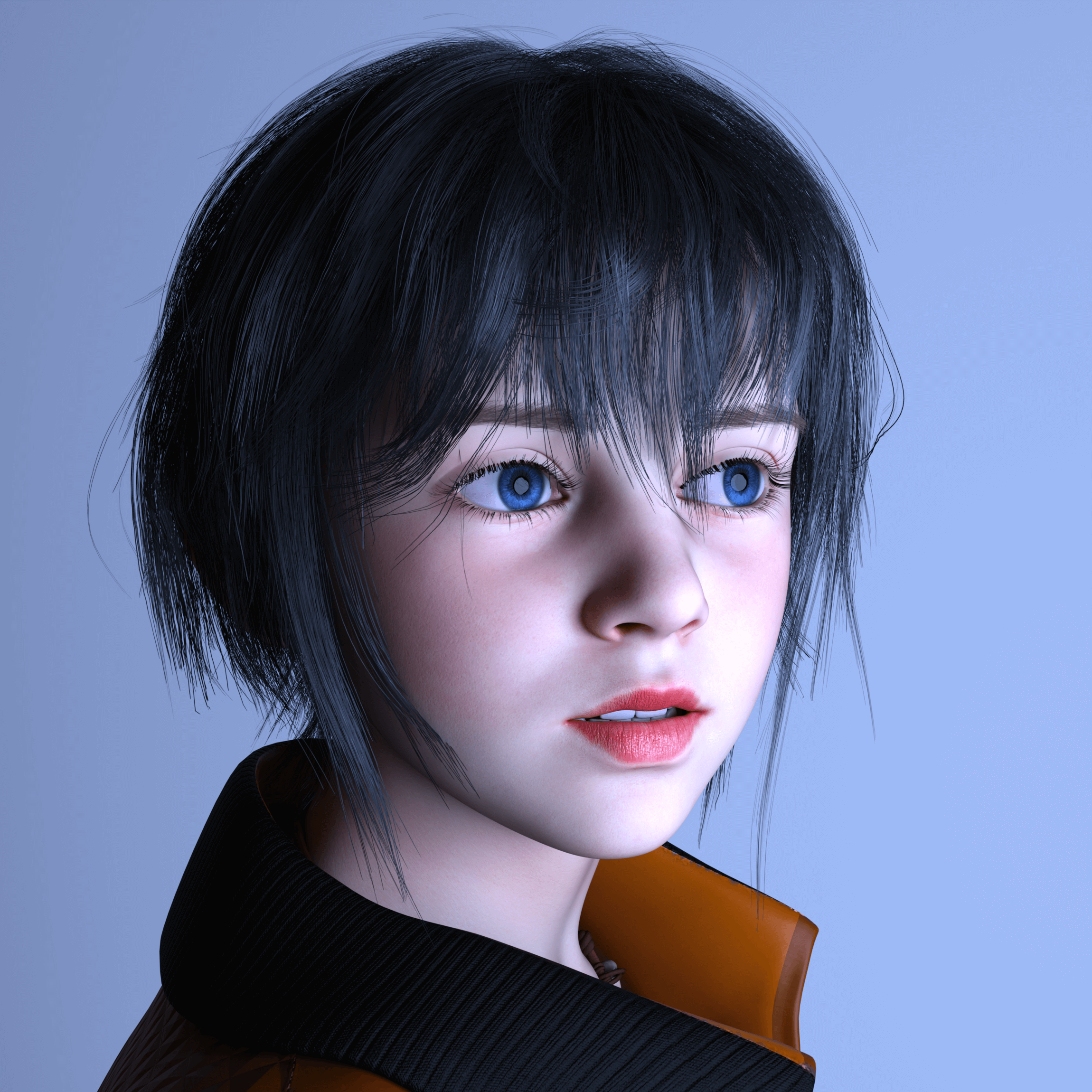 In Studio Portraits 3D Render, Digital Art by Whyte Imaging