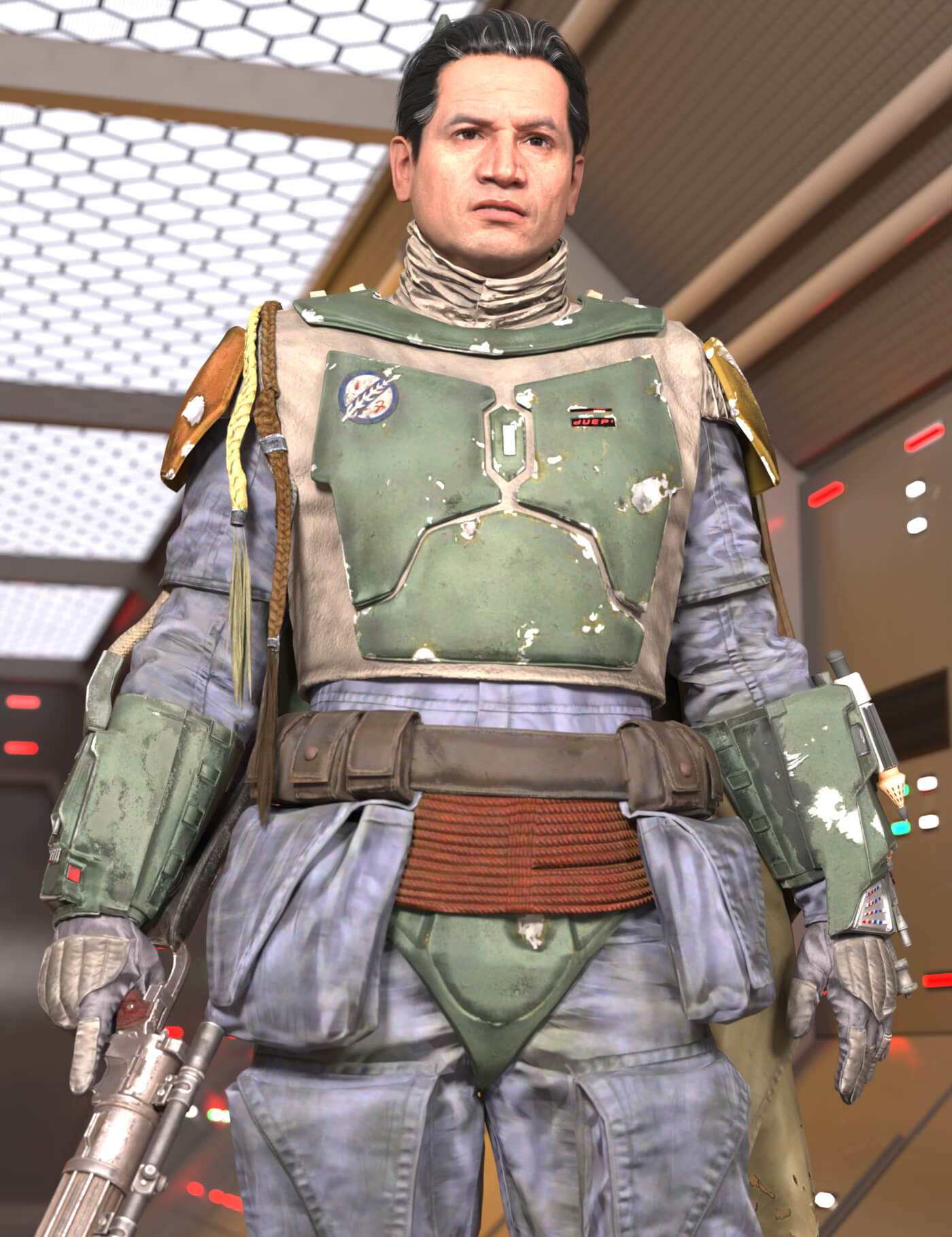 Boba Fett for G8M + All Weapons & Ship - Daz Content by WildGold