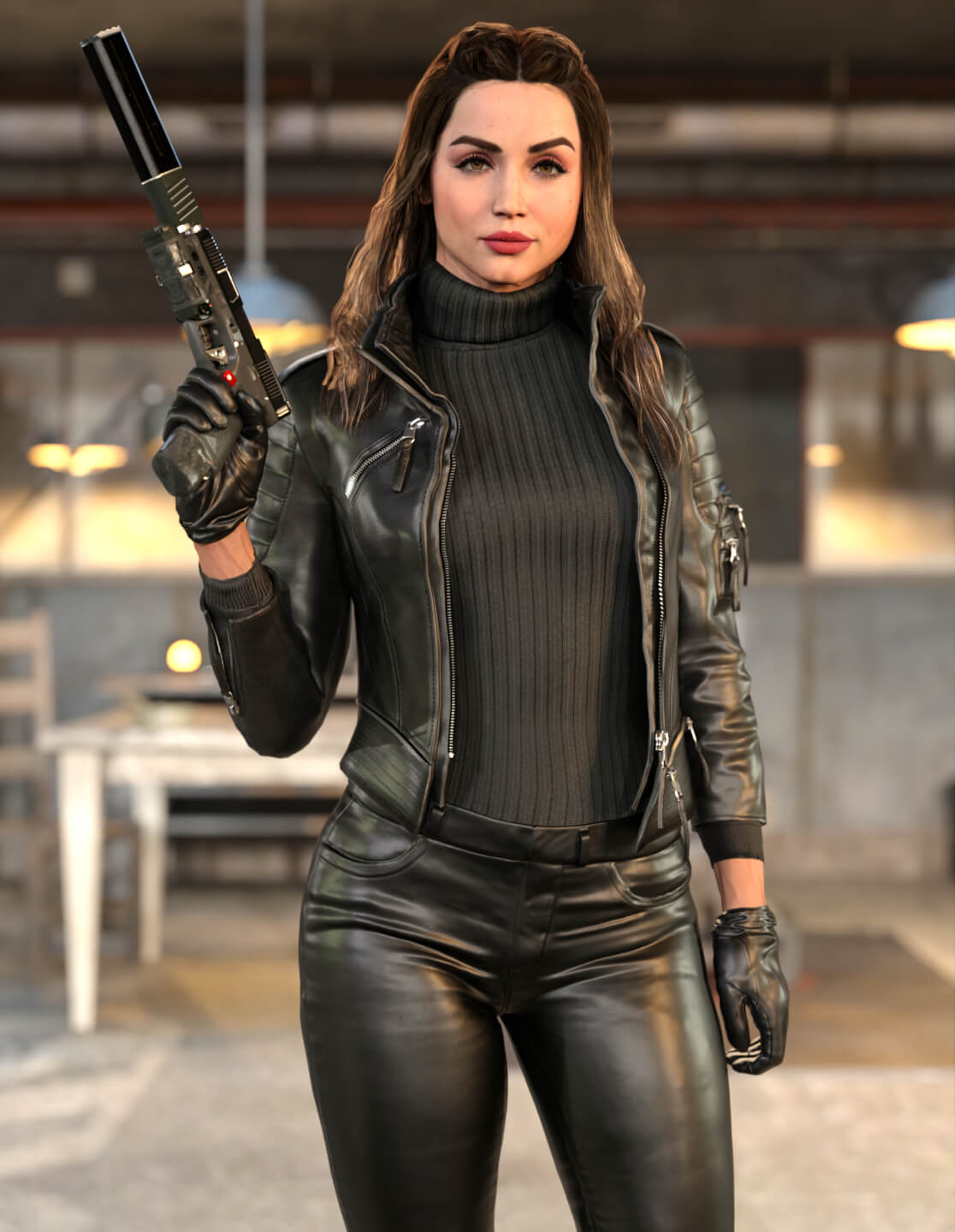 Hitwoman (Teaser) 3D Render, Digital Art by WildGold