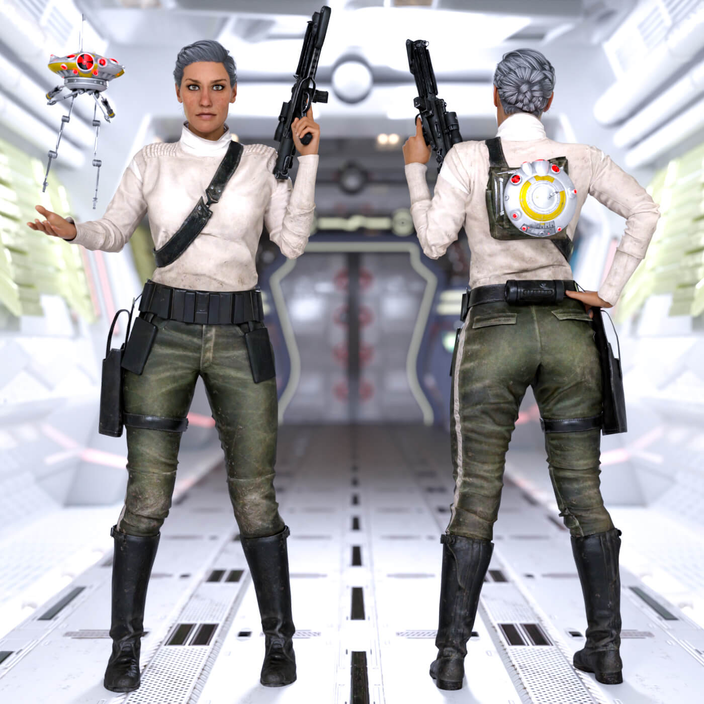 Iden Versio Expansion Pack (New Era + Seeker Droid) 3D Render