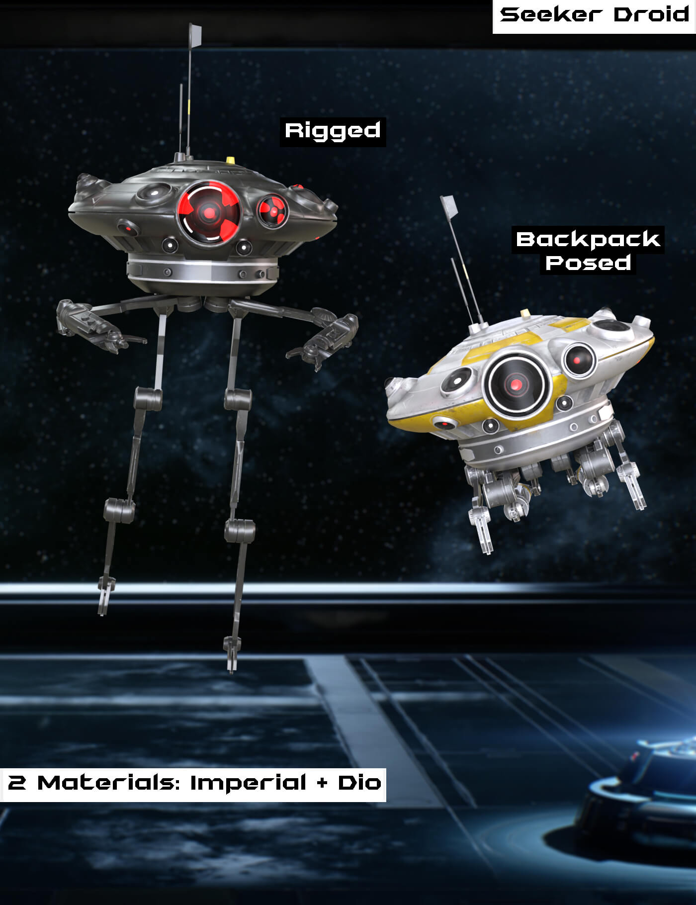 Iden Versio Expansion Pack (New Era + Seeker Droid) 3D Render