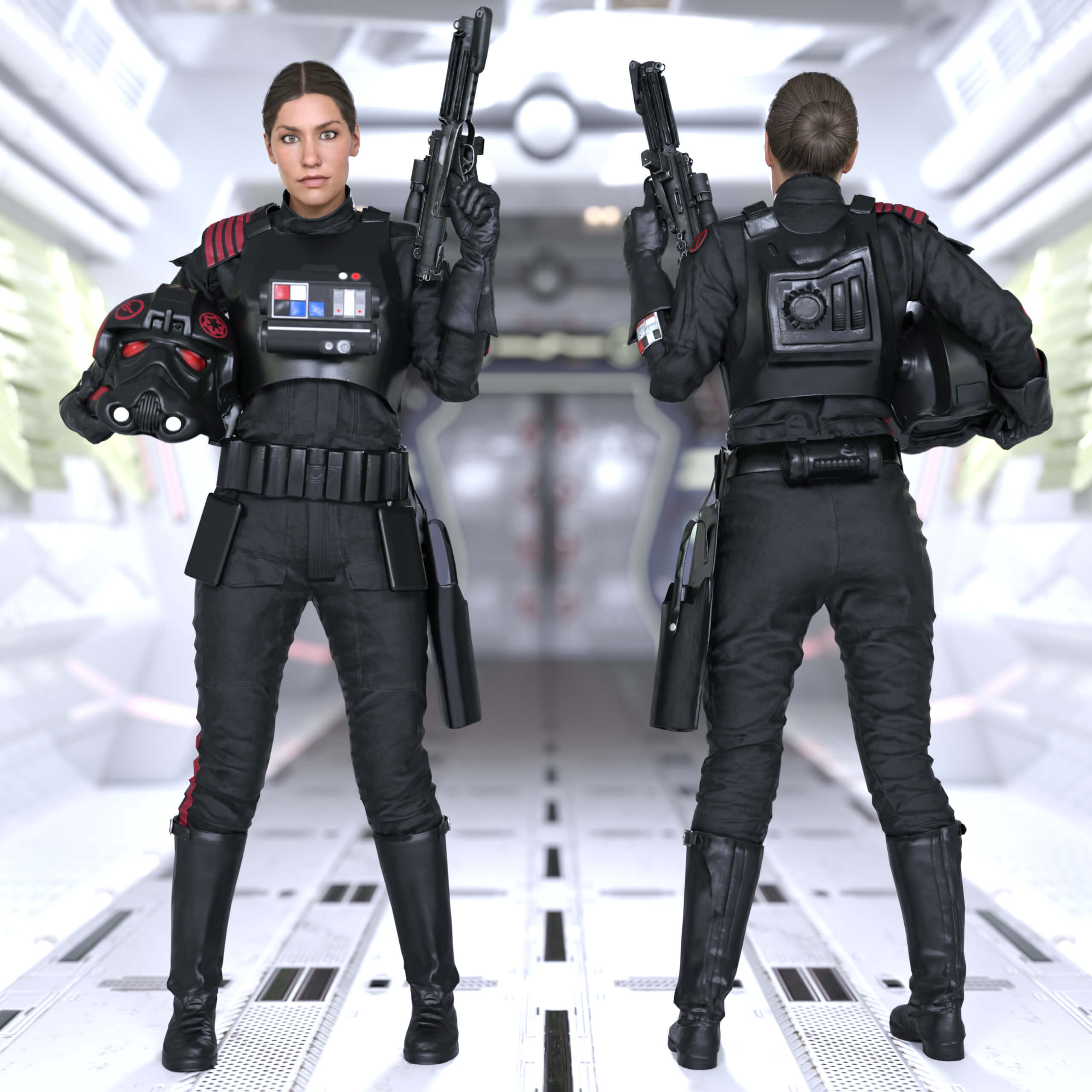 Iden Versio for Genesis 8 Female + Weapon & Seeker Droid - Daz Content ...