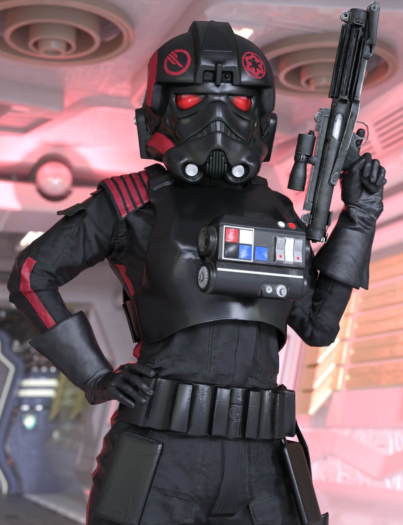 Iden Versio for Genesis 8 Female + Weapon & Seeker Droid - Daz Content ...