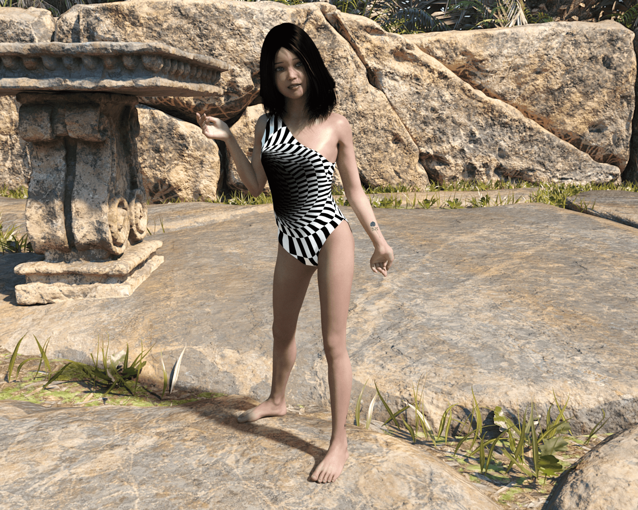 Annemarie 8 (in progress) 3D Render, Digital Art by wildthing