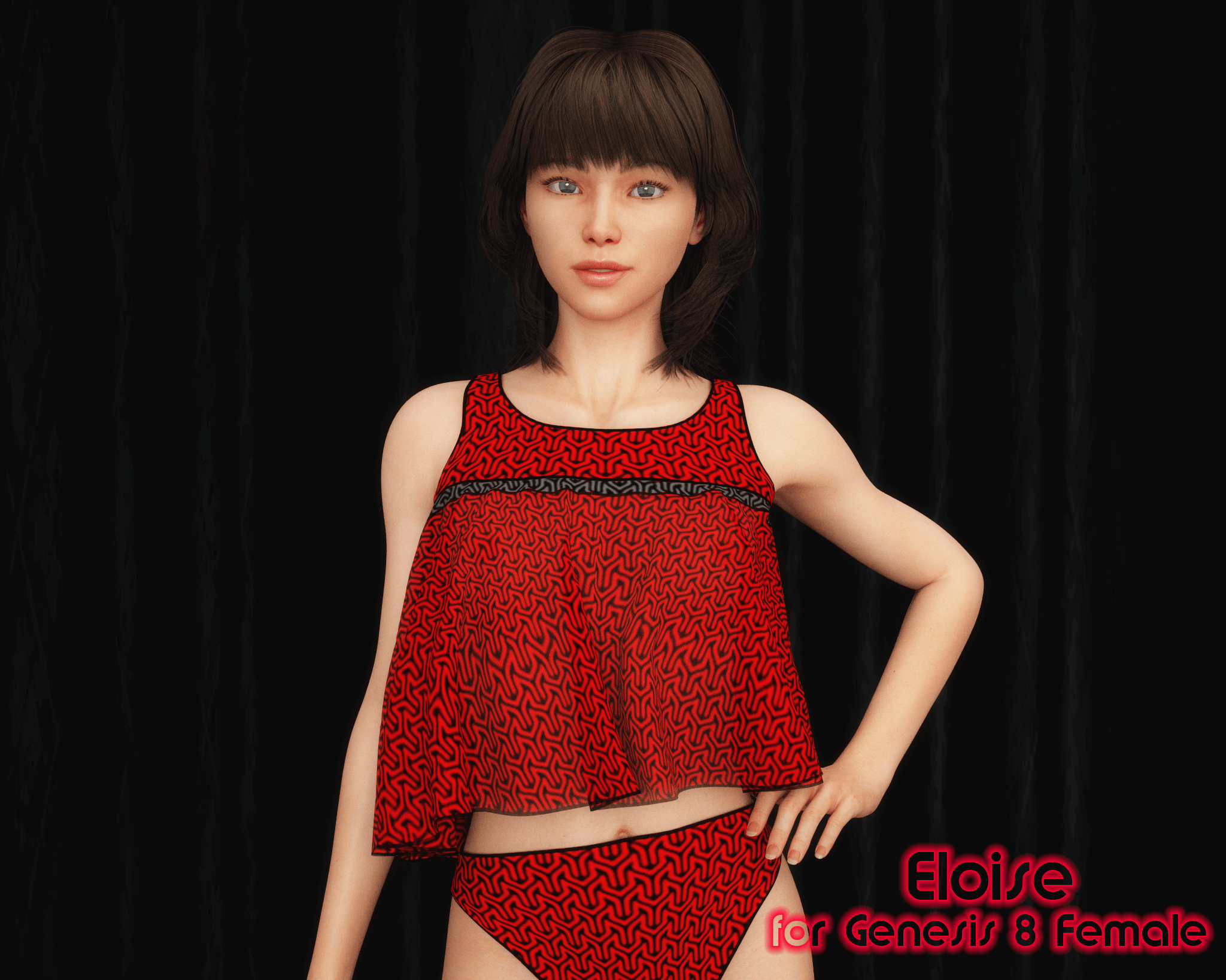 Eloise 8 for Genesis 8 Female 3D Render, Digital Art by wildthing