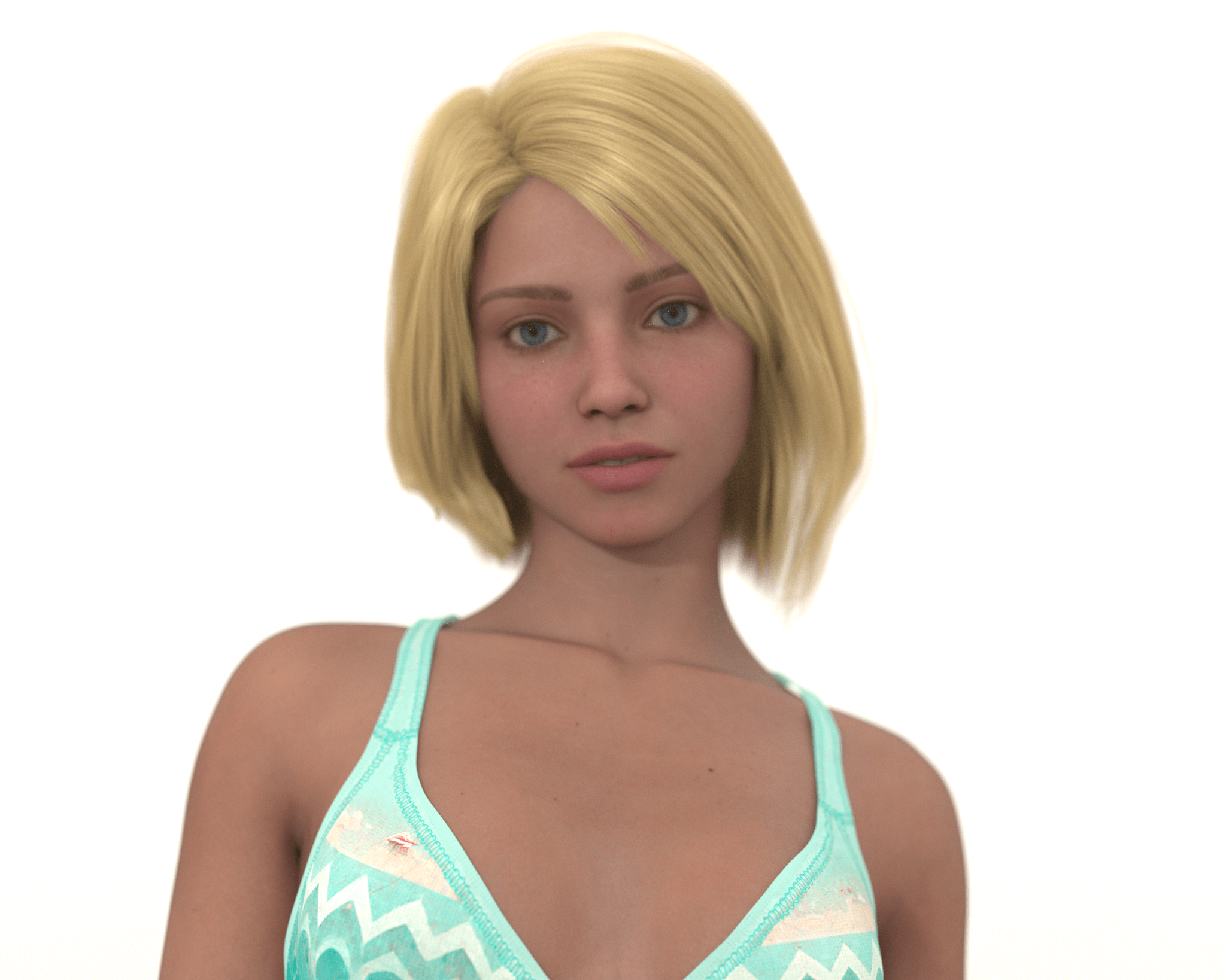 Novia 9 Character Morph 3D Render, Digital Art by wildthing