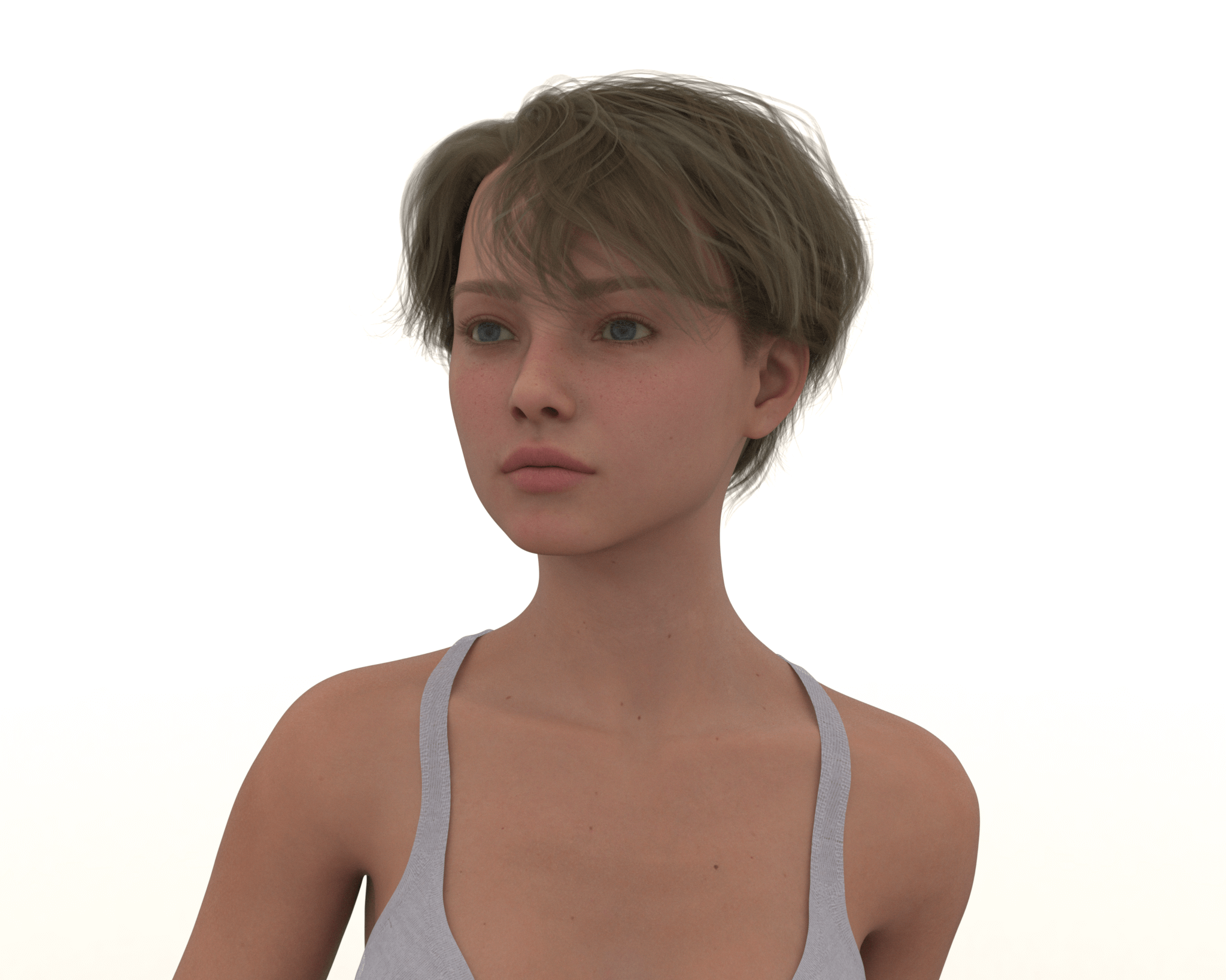 Xiomara 9 Character Morph 3D Render, Digital Art by wildthing