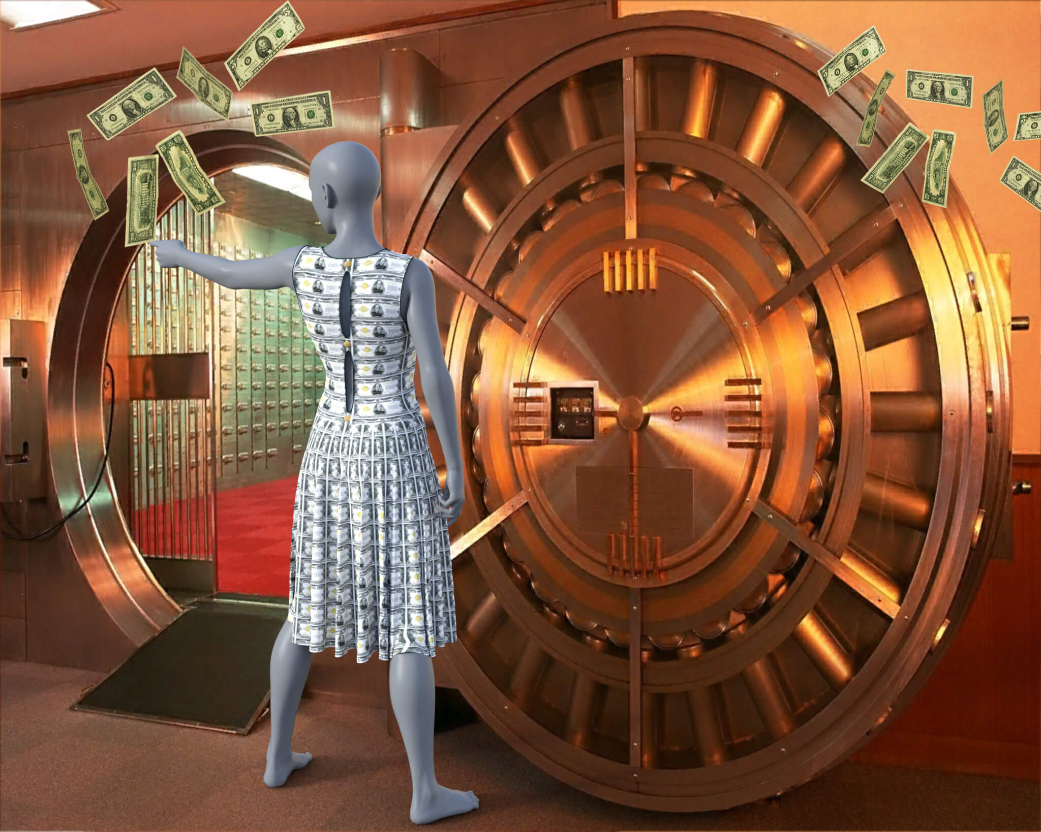 Money Dress G8F - Daz Content by wildthing