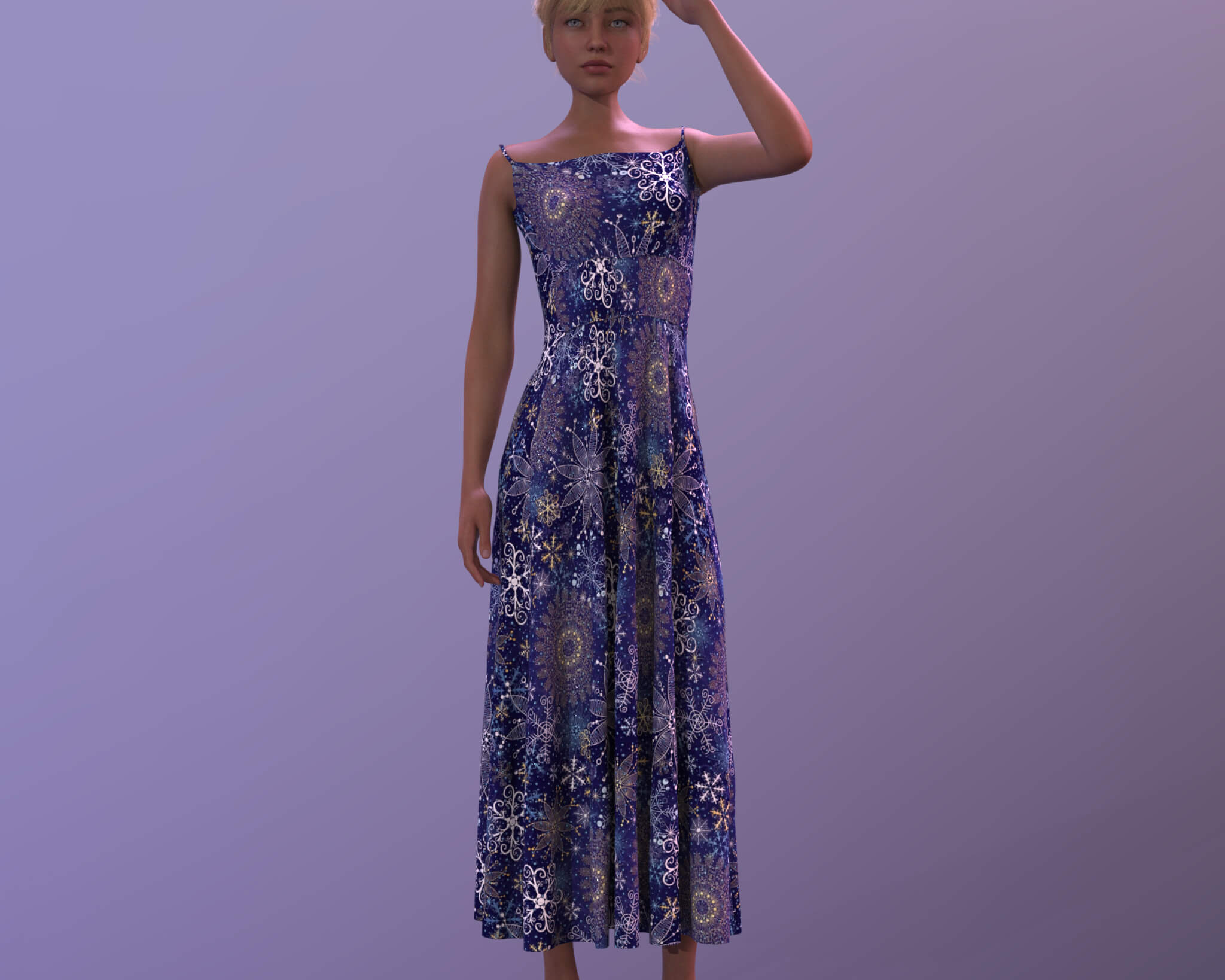 WT Holiday Dress for G9F - Free Daz Content by wildthing