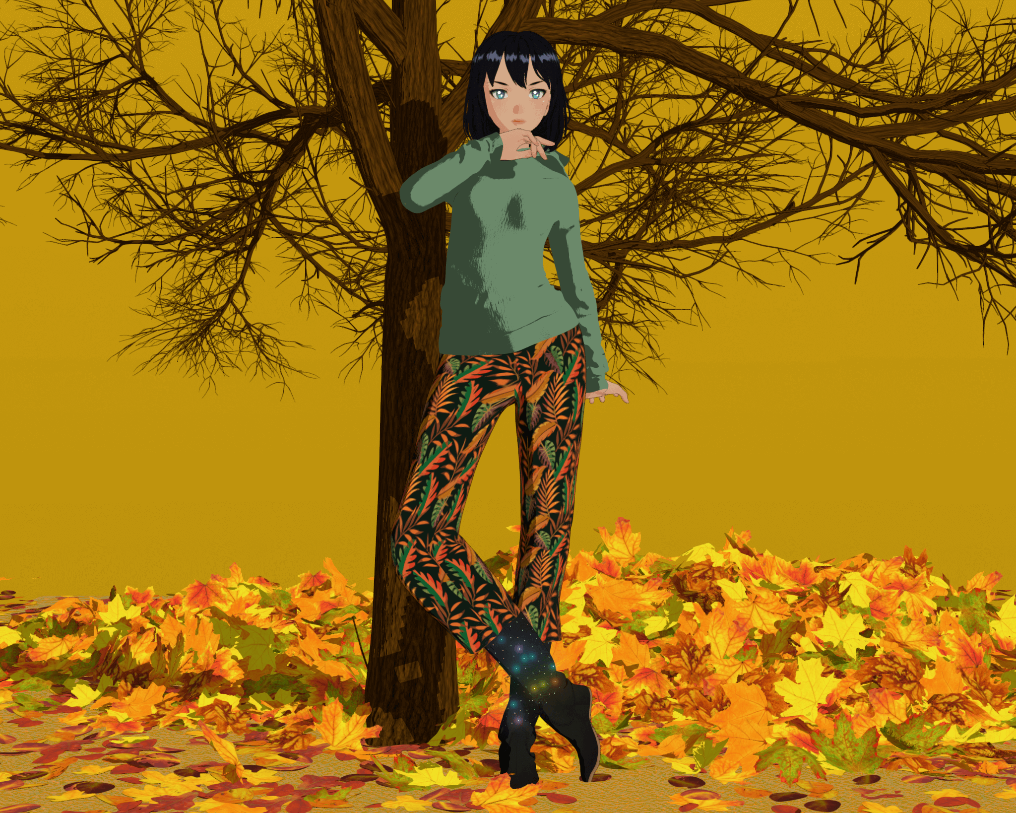WT Toon Autum Dress for G9F Anime - Daz Content by wildthing