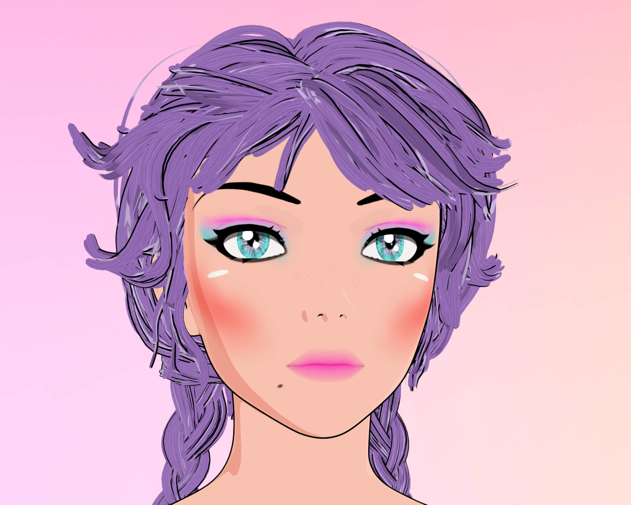 WT Toon Makeup Set No.1 for G9 Anime - Daz Content by wildthing