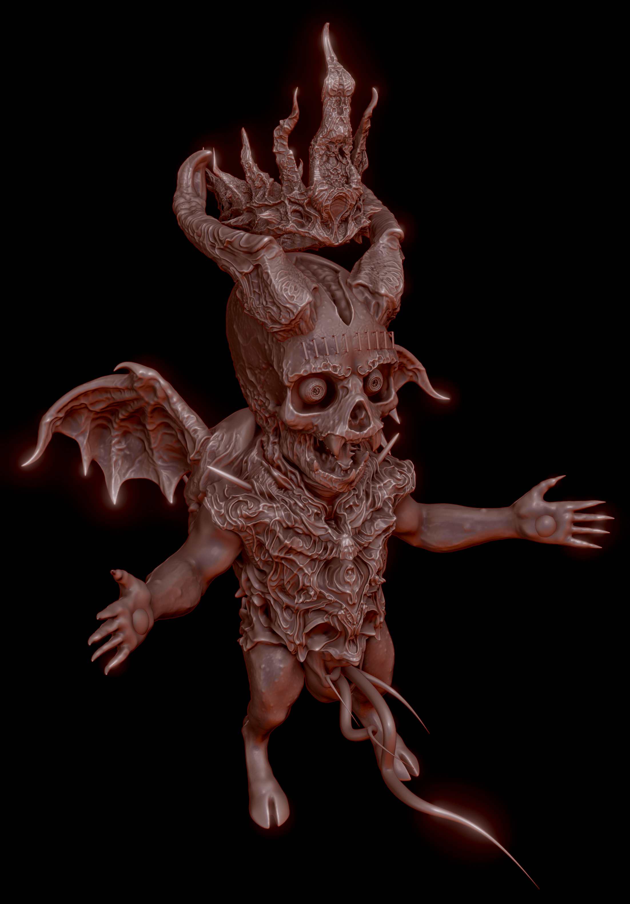 Cherub 3D Render, Digital Art by Willard