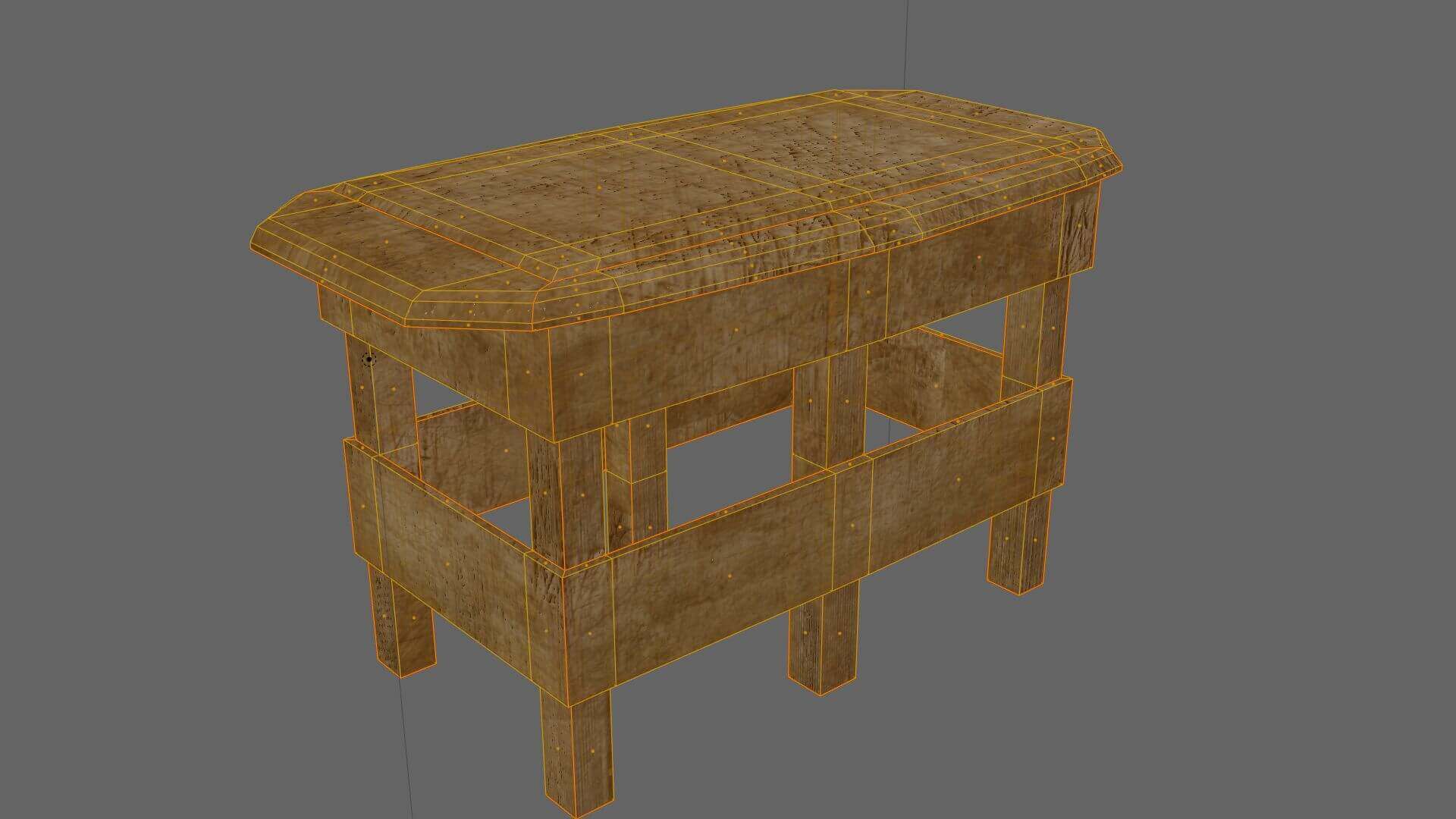 Old Table - 3D Model by Willard