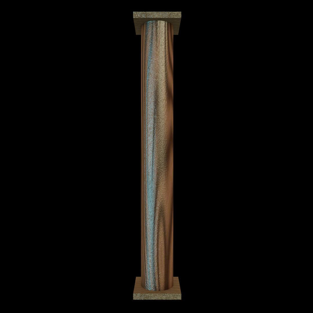 Walnut Column - Free 3D Model by Willard