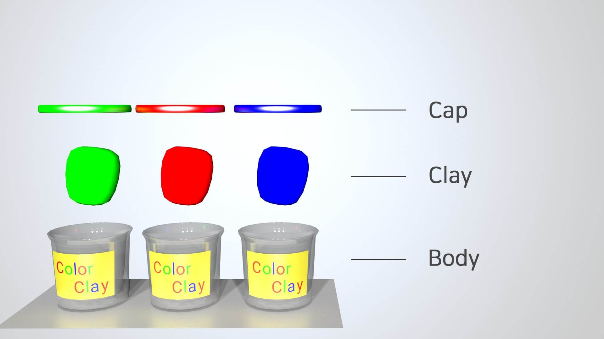 Color Clay - Free 3D Model by WilliamJ