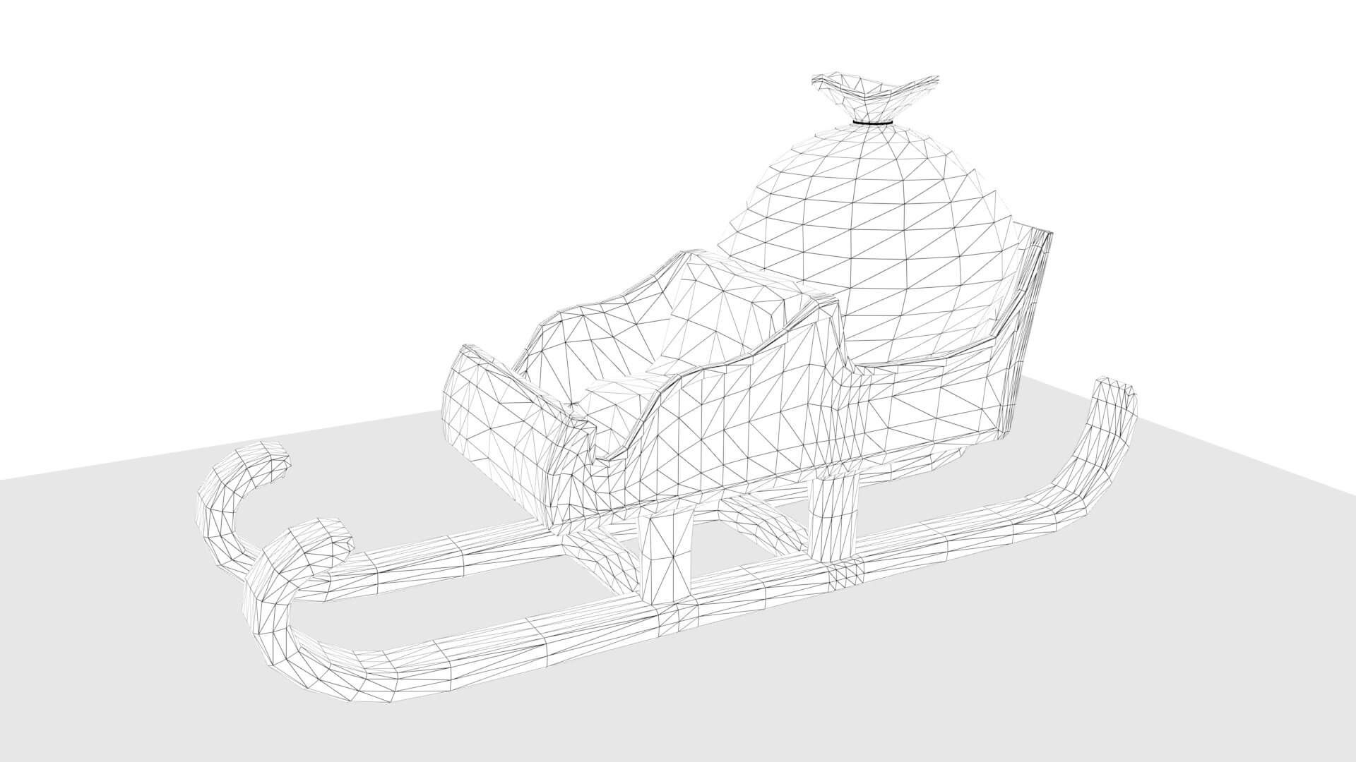 Sleigh - Free 3D Model by WilliamJ