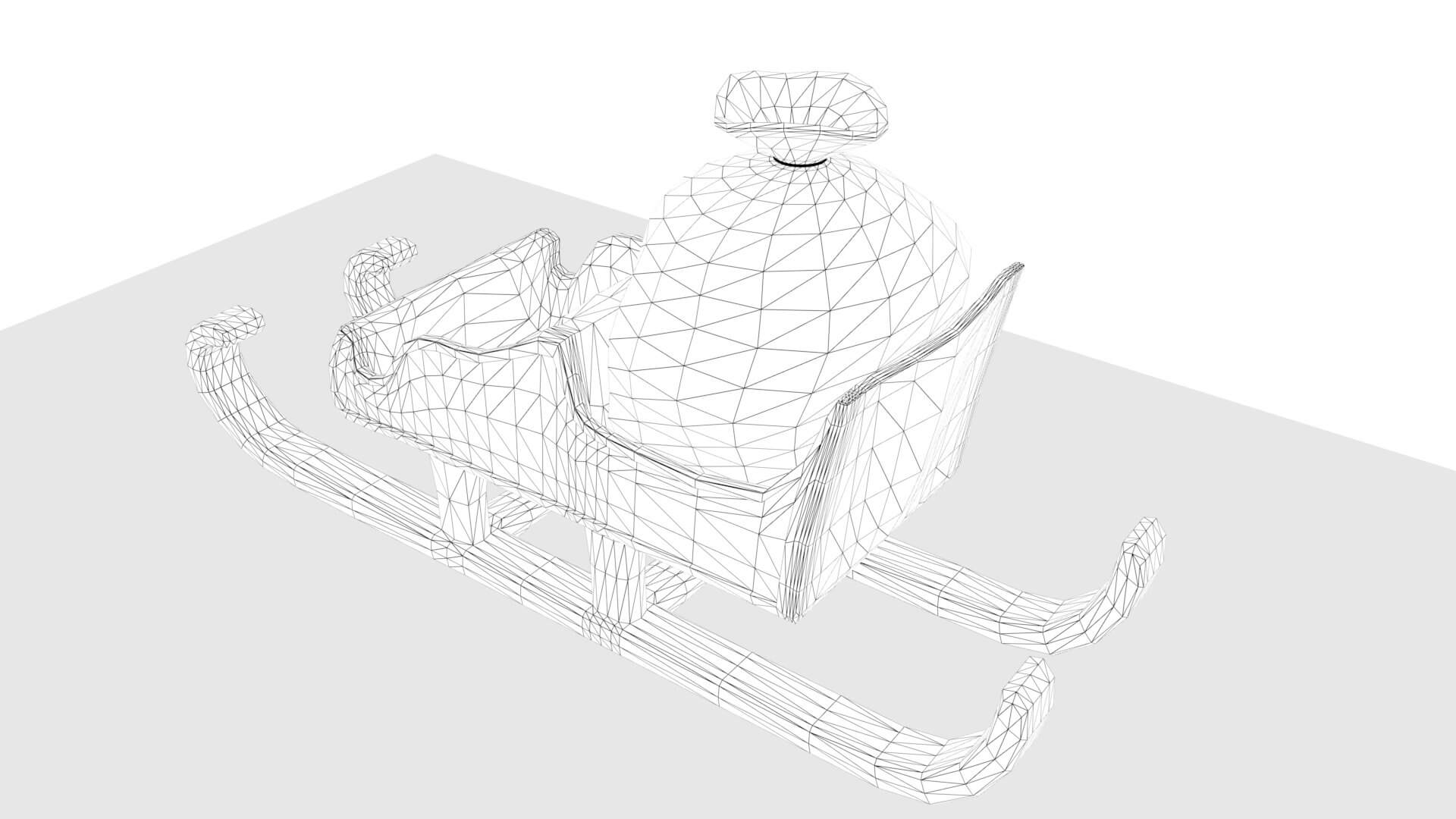 Sleigh - Free 3D Model by WilliamJ