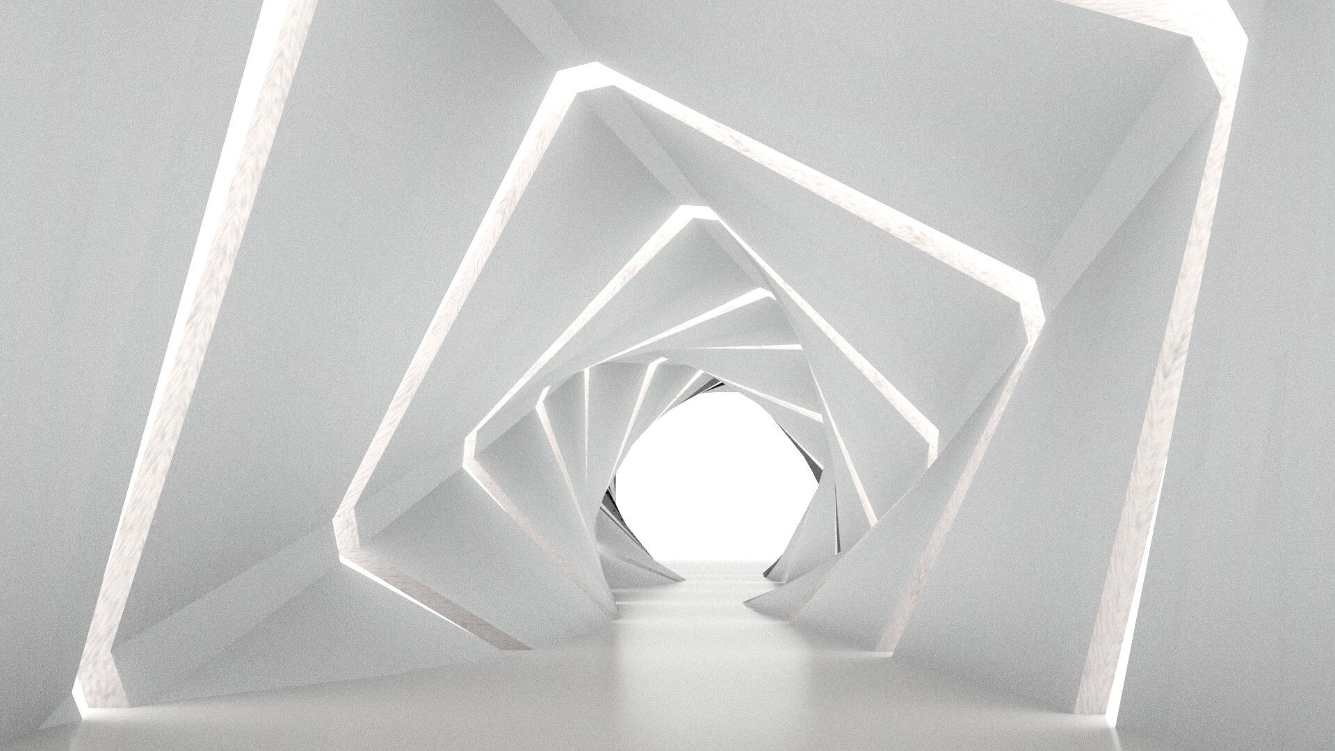 Square Tunnel Rotation Low Poly - Free 3D Model by WilliamJ