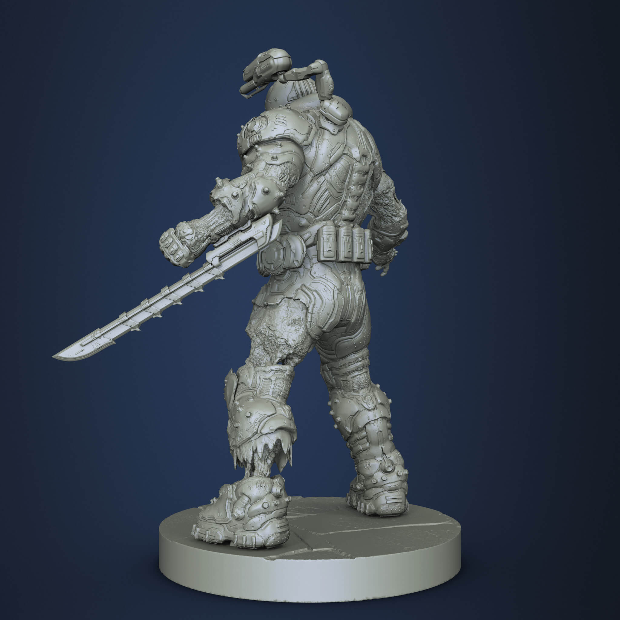 Doomslayer Zombie - 3D Model by WiNDoZ