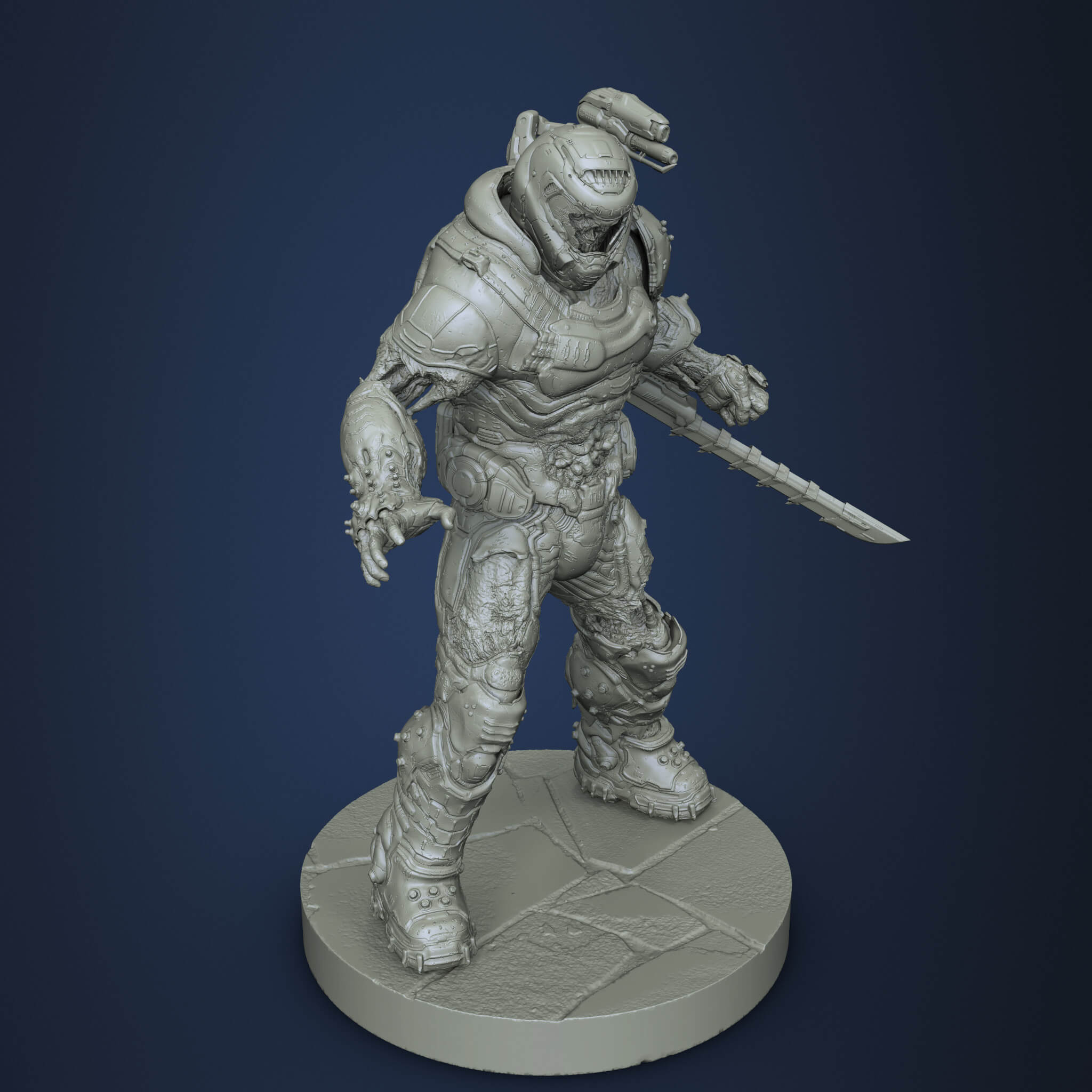 Doomslayer Zombie - 3D Model by WiNDoZ