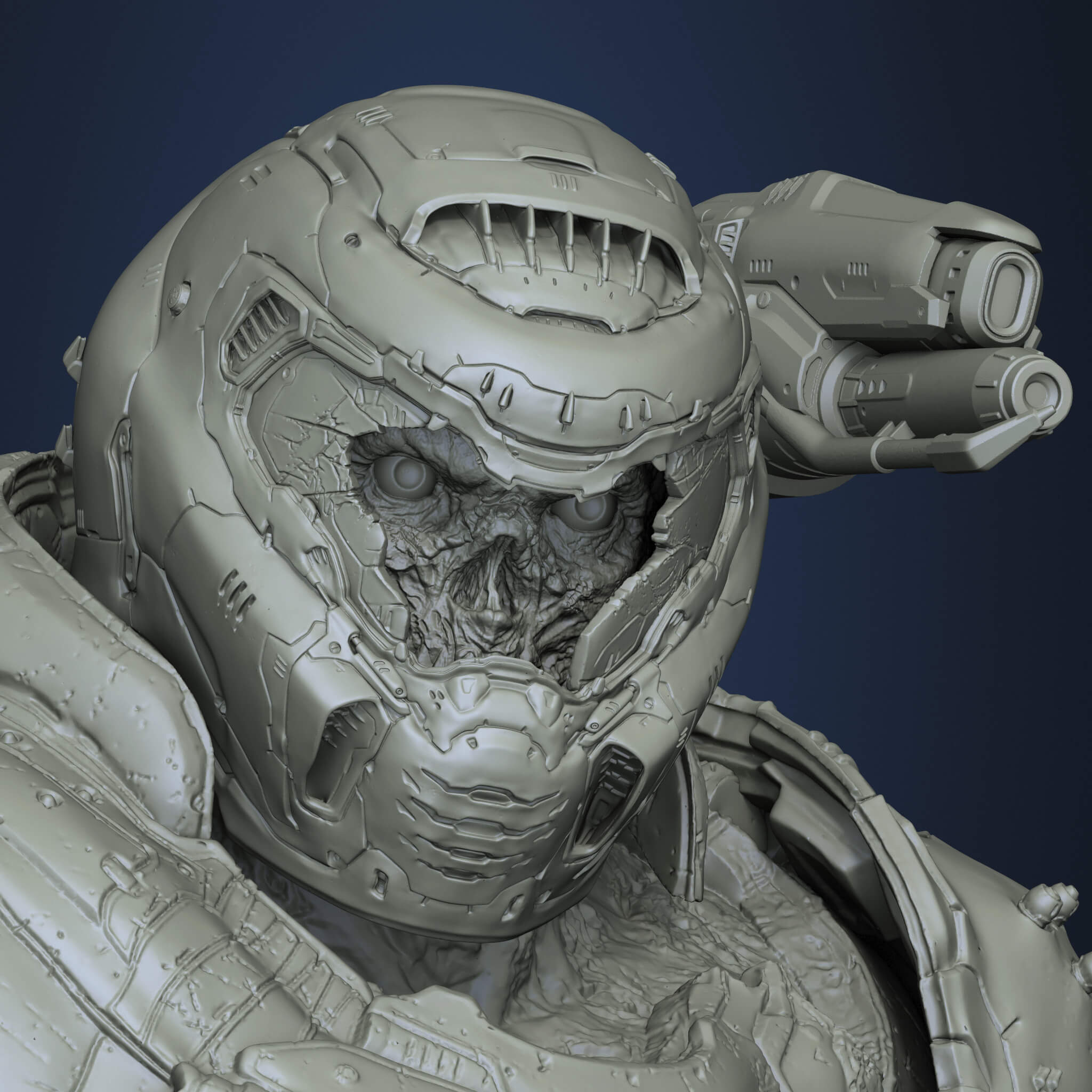 Doomslayer Zombie - 3D Model by WiNDoZ