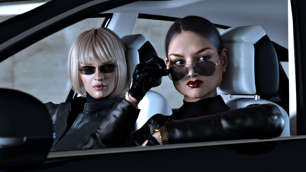 The Kats - Stakeout 3D Render, Digital Art by Wintoons