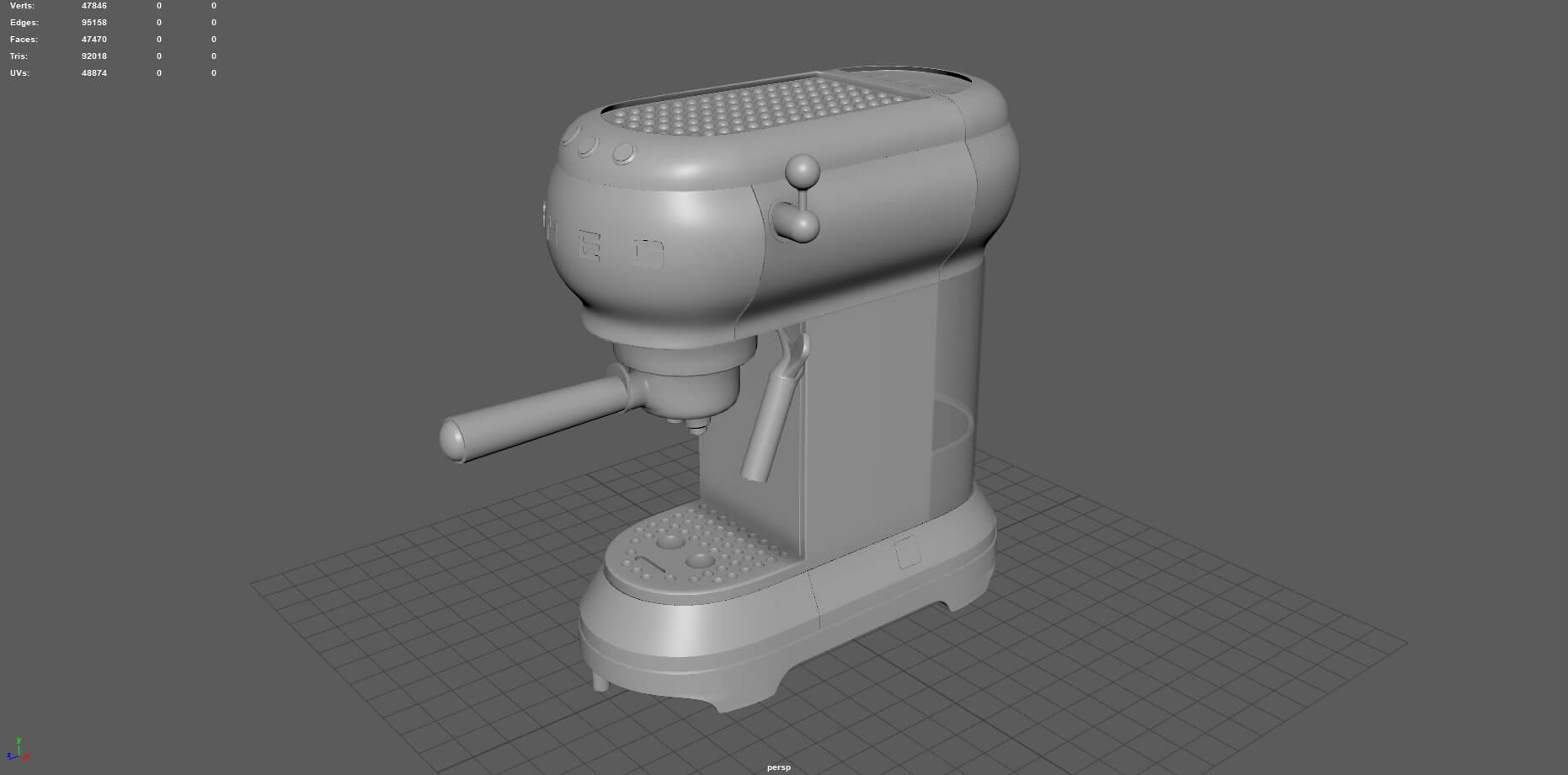 Espresso Coffee Machine - 3D Model by winwat