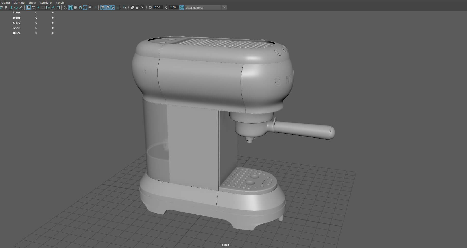 Espresso Coffee Machine - 3D Model by winwat