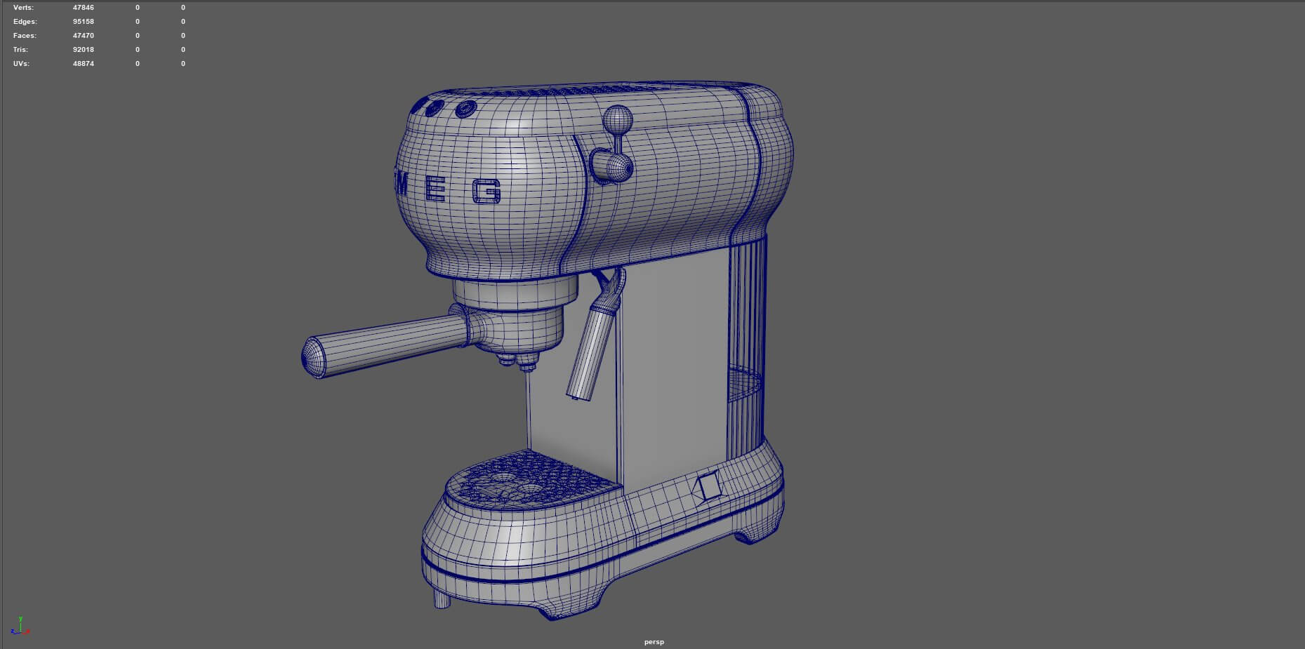 Espresso Coffee Machine - 3D Model by winwat