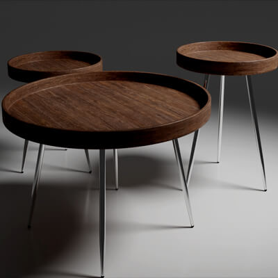 Coffee Table 02 - 3D Model by Witalk73